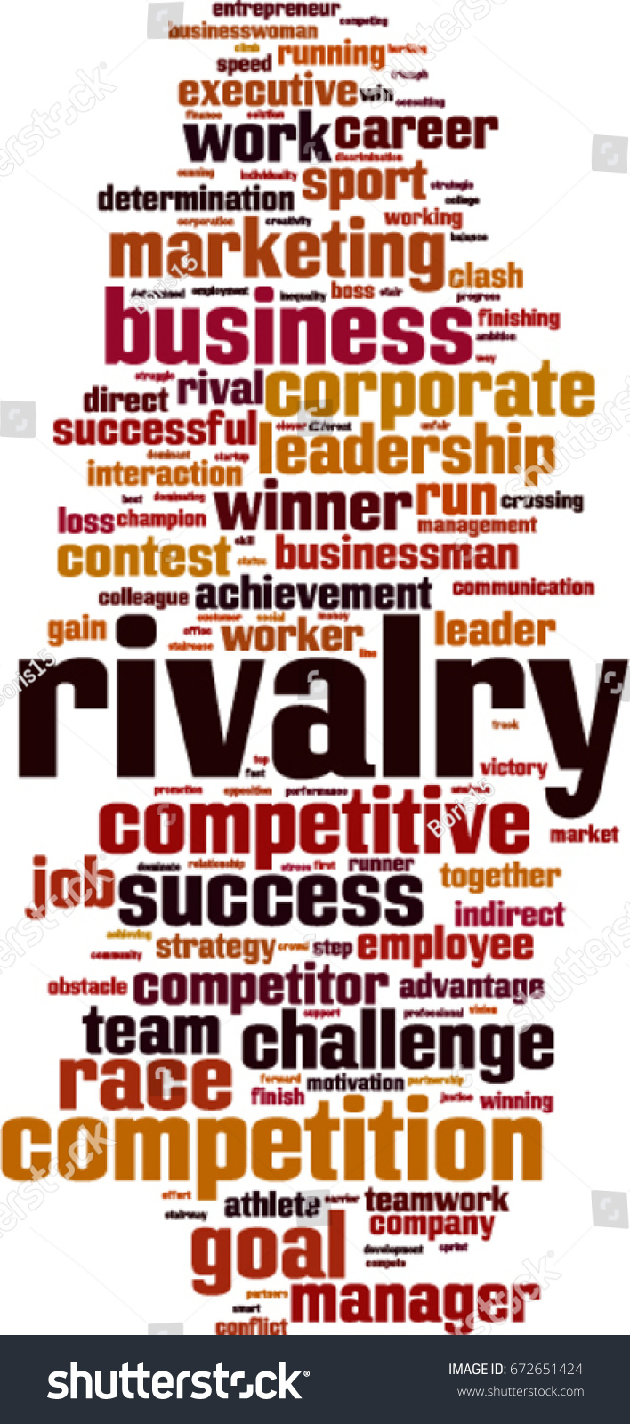 Rivalry Word Cloud Concept Vector Illustration Stock Vector (Royalty ...