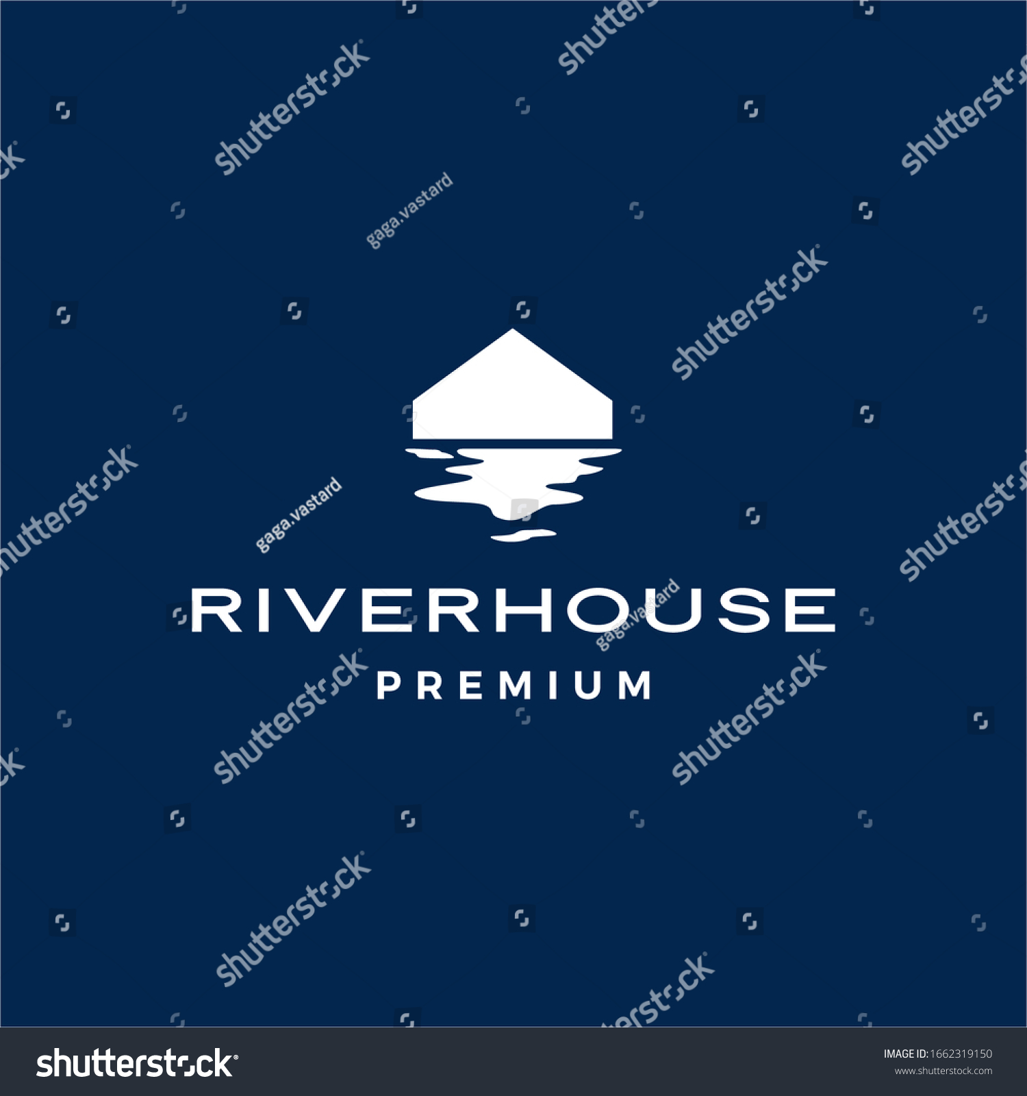 River House Logo Vector Icon Illustration Stock Vector (Royalty Free ...