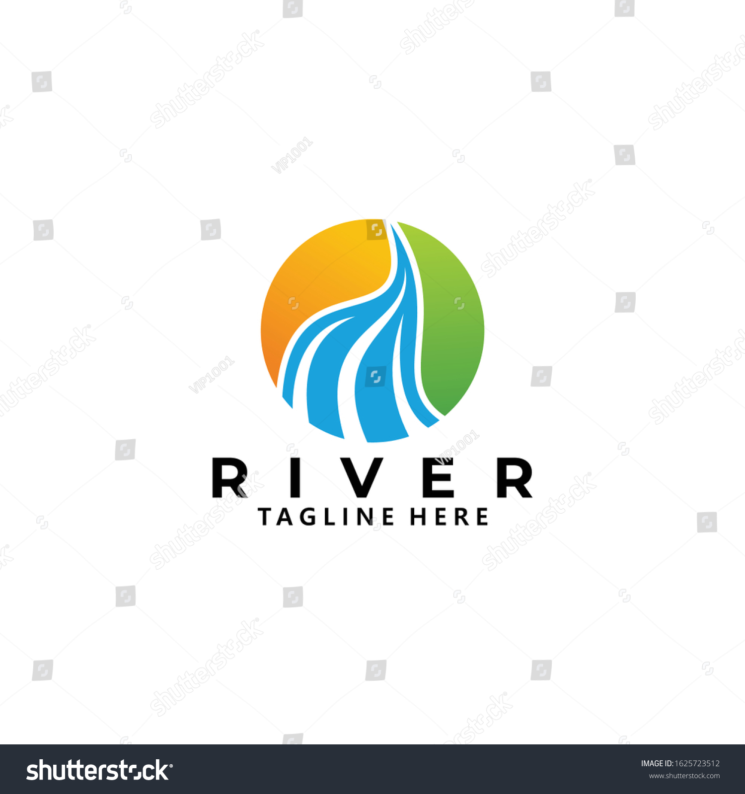 River Logo Icon Vector Isolated Stock Vector (Royalty Free) 1625723512
