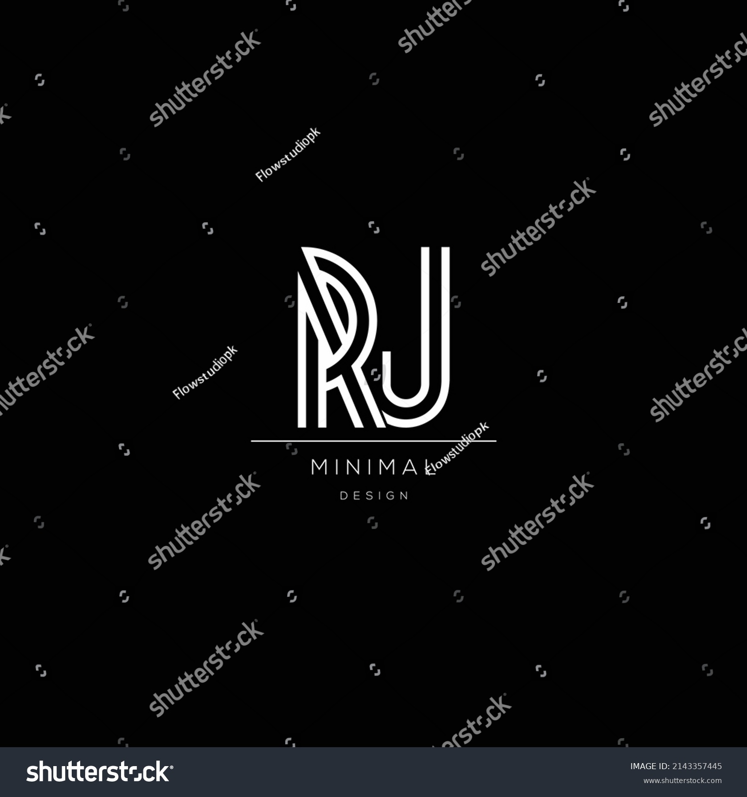 Rj Business Type Logo Vector Initial Stock Vector (Royalty Free ...