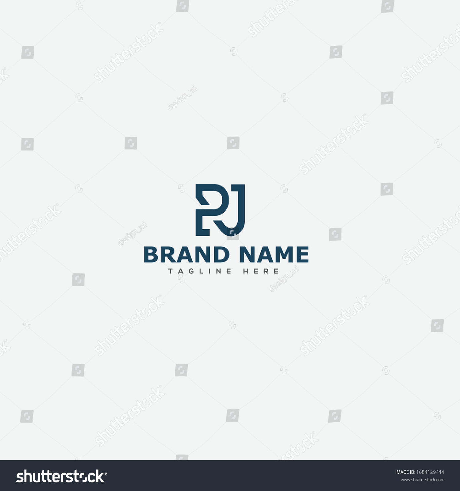Rj Letter Logo Design Template Vector Stock Vector (Royalty Free ...