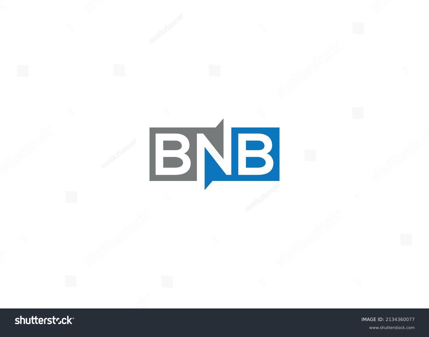 Rnb Initial Logo Design Creative Modern Stock Vector (Royalty Free ...
