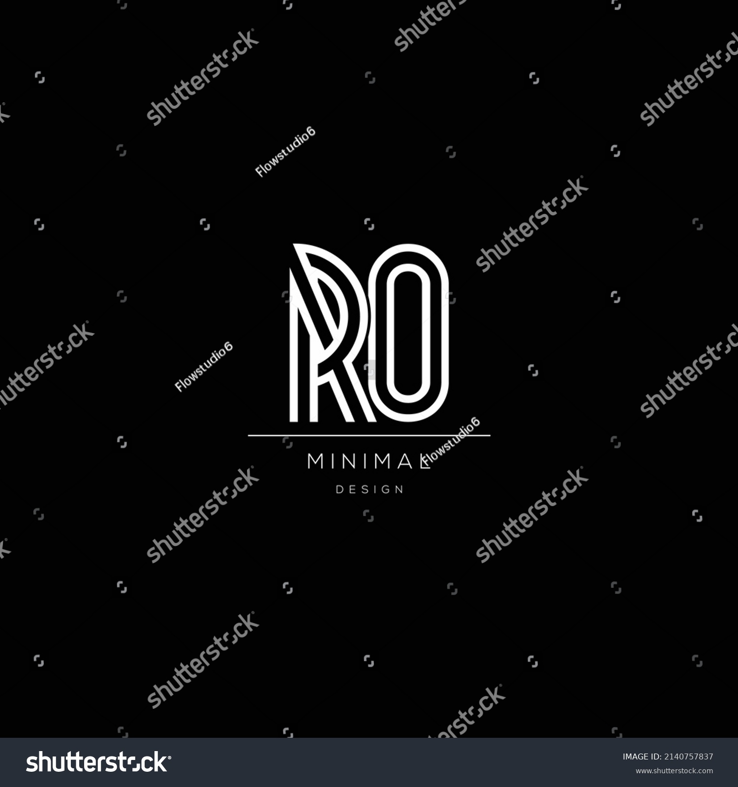 Ro Business Type Logo Vector Initial Stock Vector (Royalty Free ...