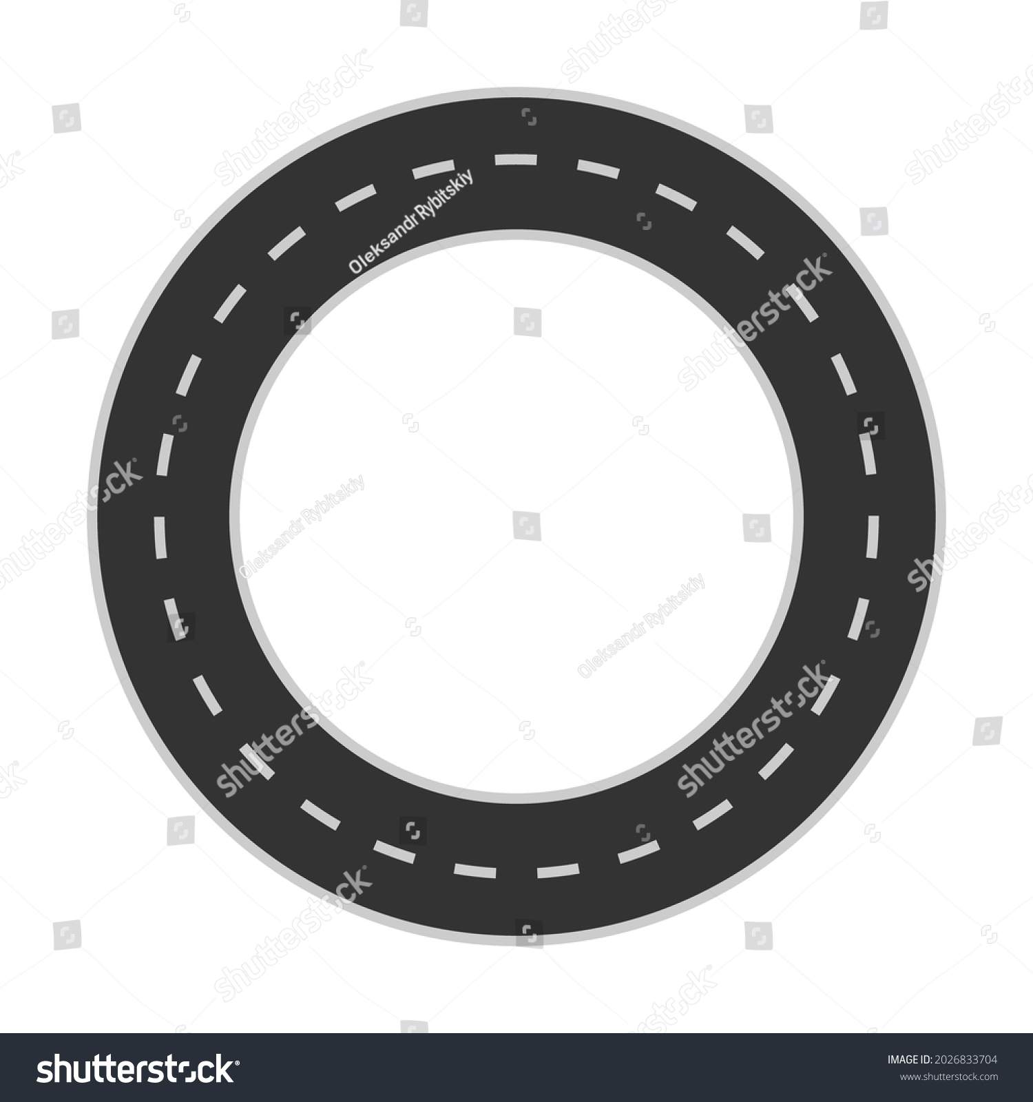 Road Circle Over White Background Vector Stock Vector (Royalty Free ...