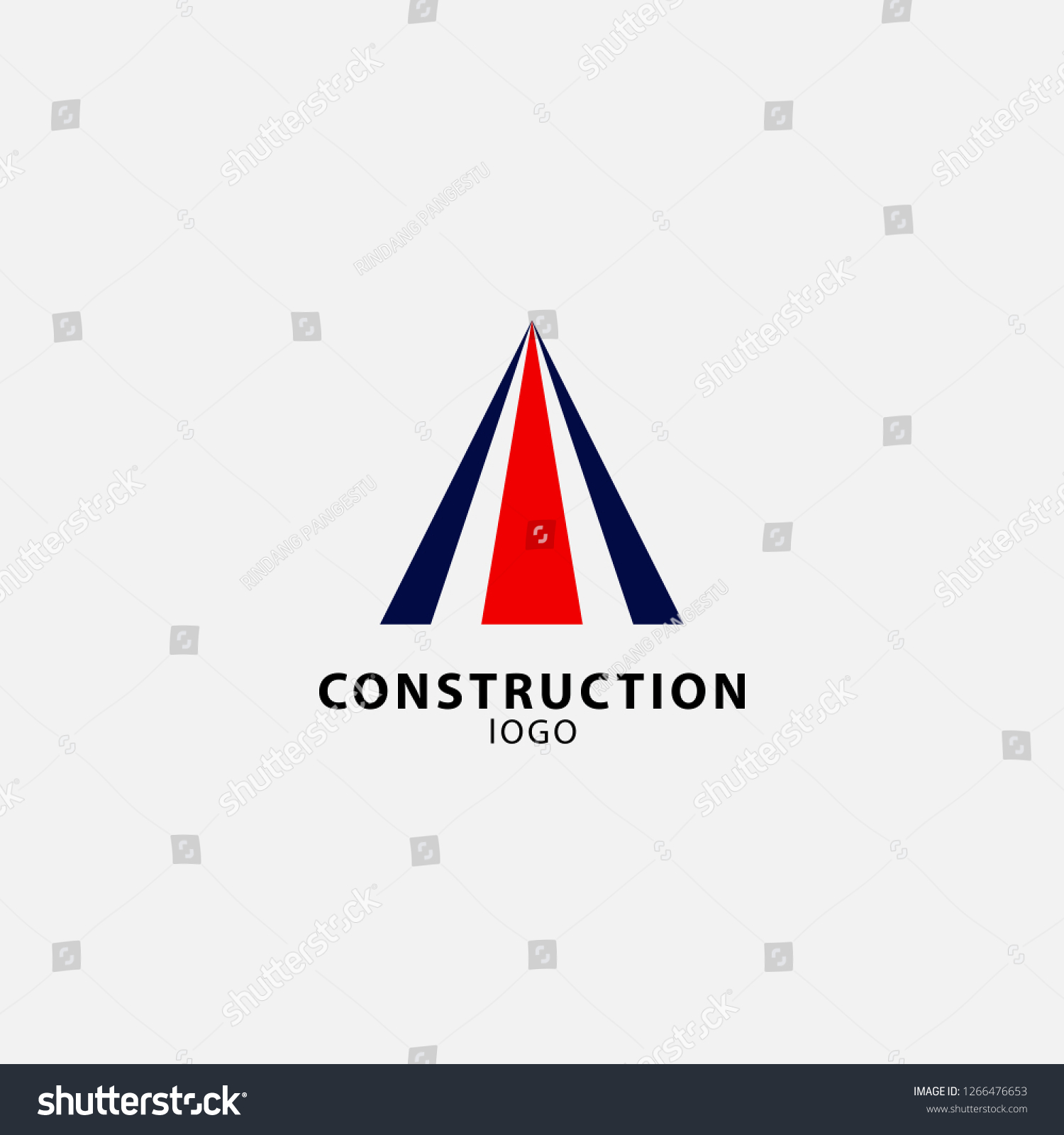 Road Construction Logo Design Template Stock Vector (Royalty Free ...