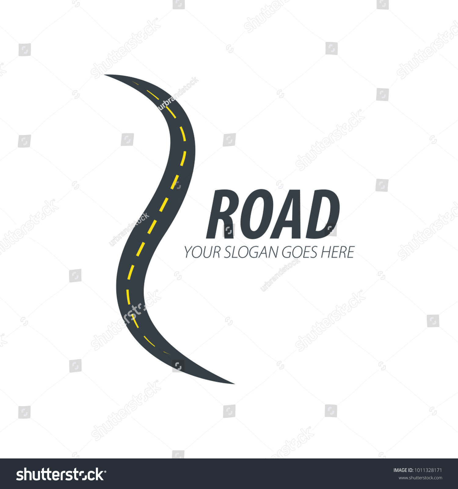 Road Design Logo Stock Vector (Royalty Free) 1011328171