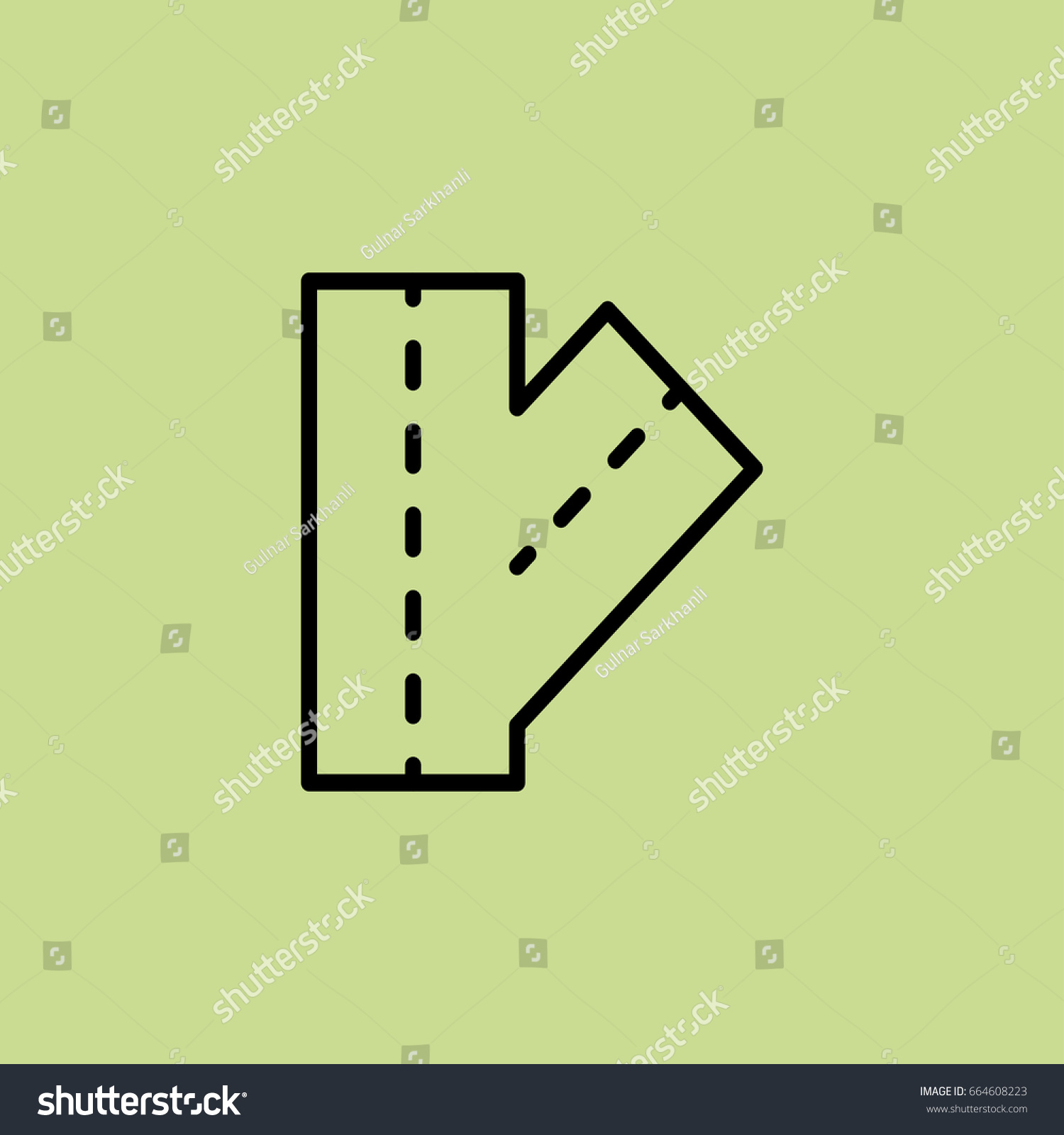 Road Icon Stock Vector (Royalty Free) 664608223 | Shutterstock