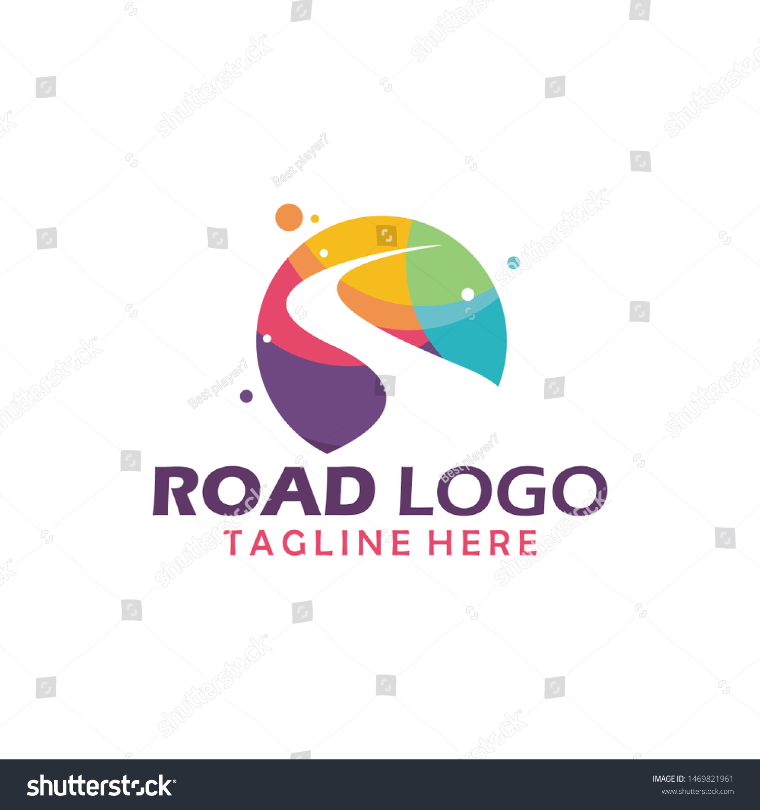 Road Logo Concept Icon Vector Stock Vector (Royalty Free) 1469821961 ...