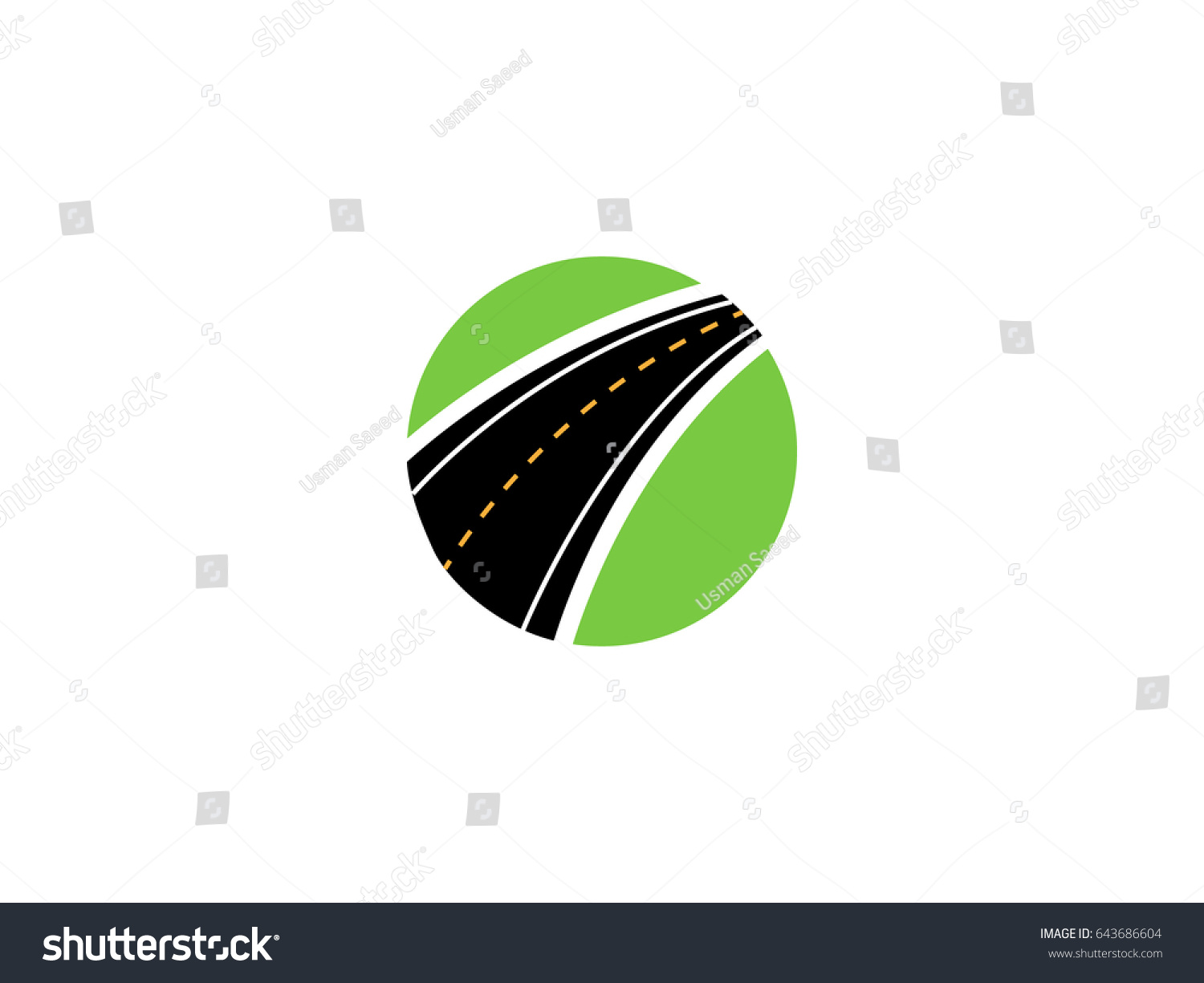 Road Logo Icon Stock Vector (Royalty Free) 643686604