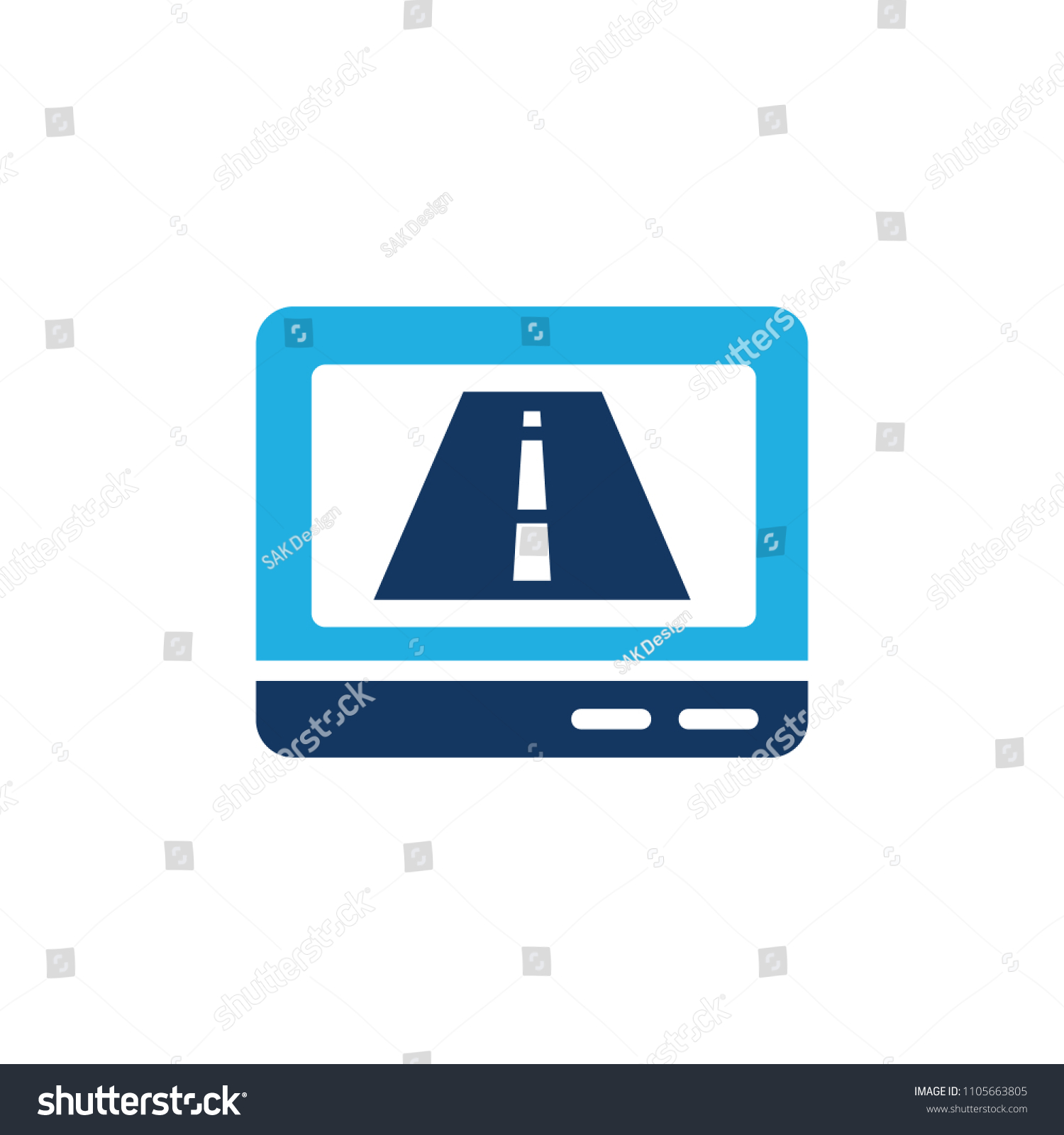 Road Logo Icon Design Stock Vector (Royalty Free) 1105663805 | Shutterstock