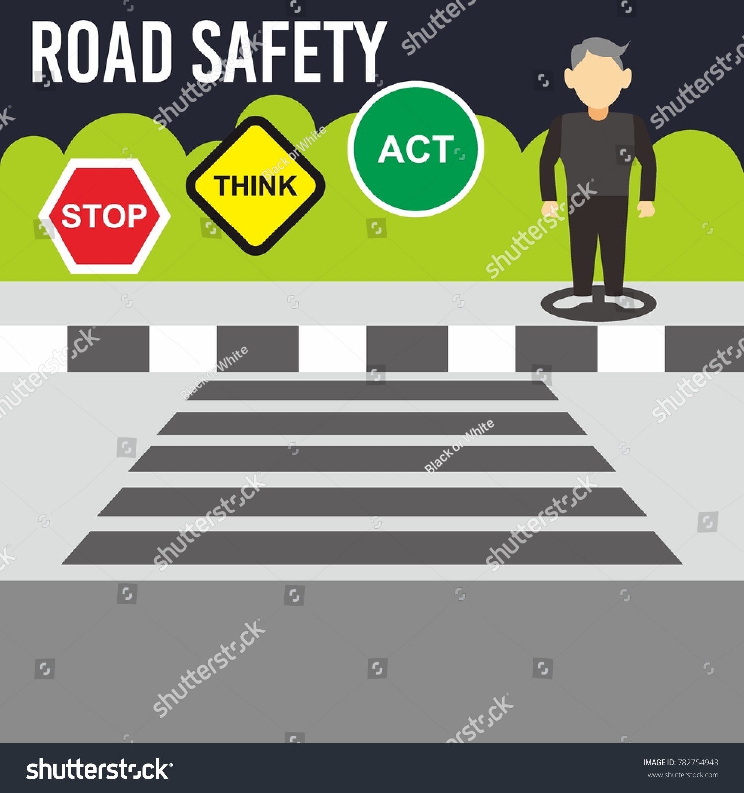 Road Safety Illustration Vector: เวกเตอร์สต็อก (ปลอดค่าลิขสิทธิ์ ...