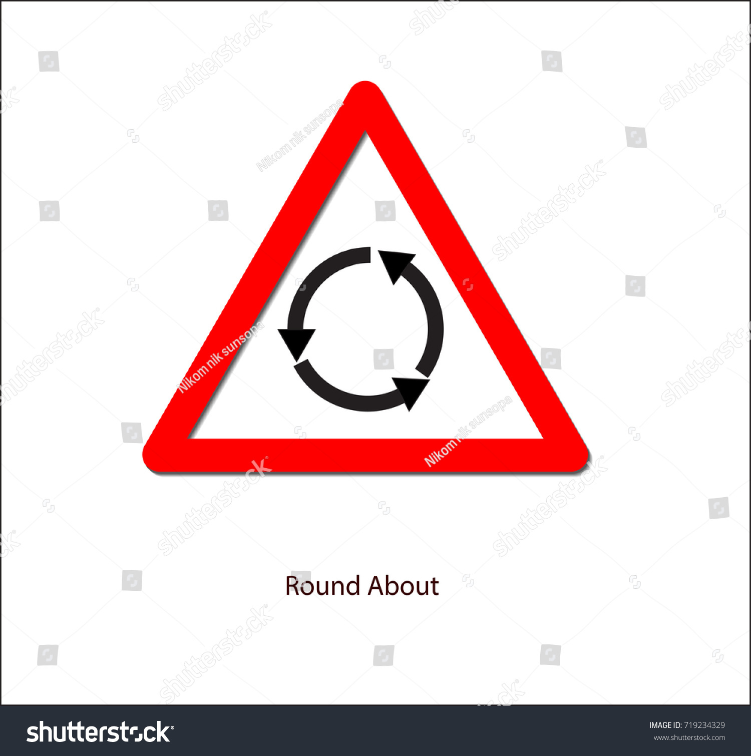 Road Signround About Stock Vector (Royalty Free) 719234329 | Shutterstock