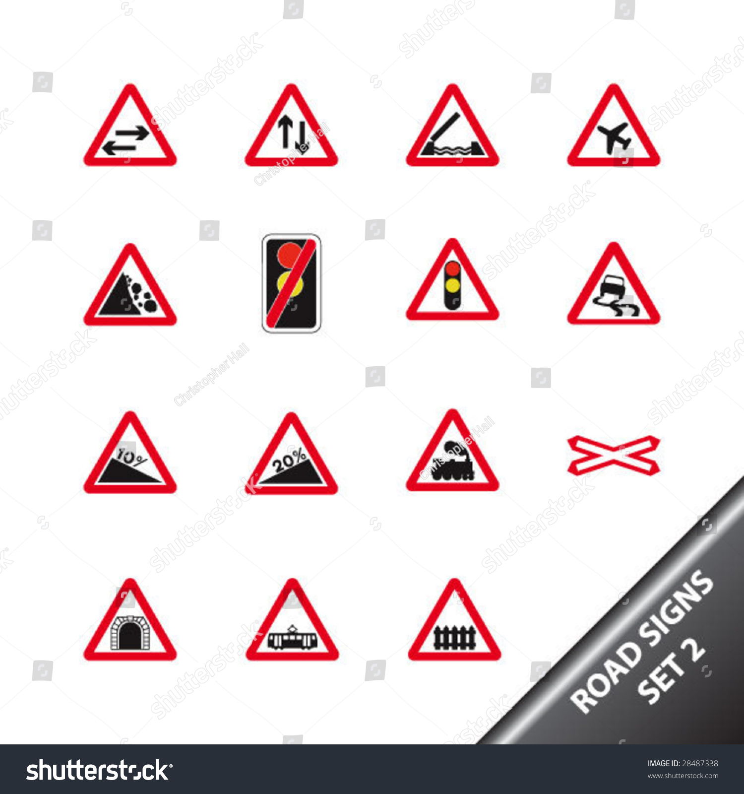 Vektor Stok Road Signs (Tanpa Royalti) 28487338 | Shutterstock