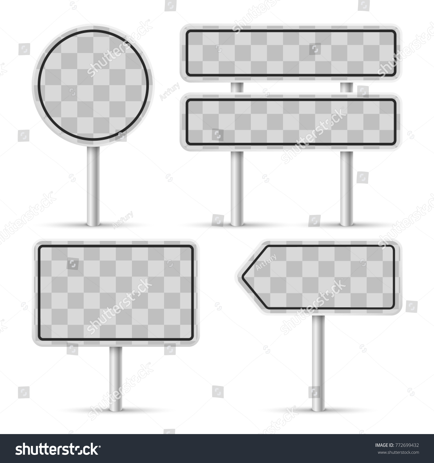 Road Signs Vector Illustration Stock Vector (Royalty Free) 772699432 ...