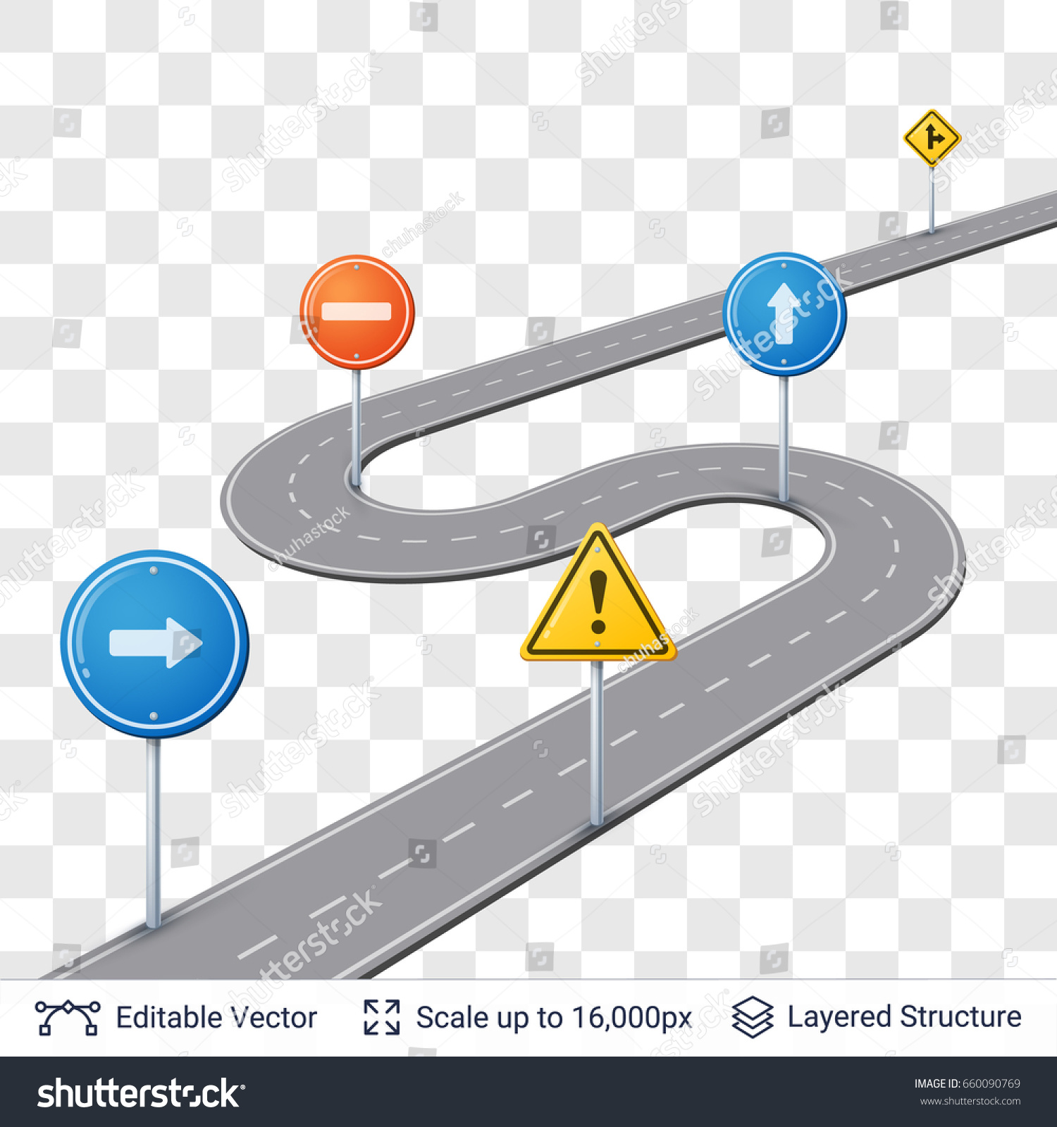 Road Traffic Signs Map Street Plan: เวกเตอร์สต็อก (ปลอดค่าลิขสิทธิ์ ...