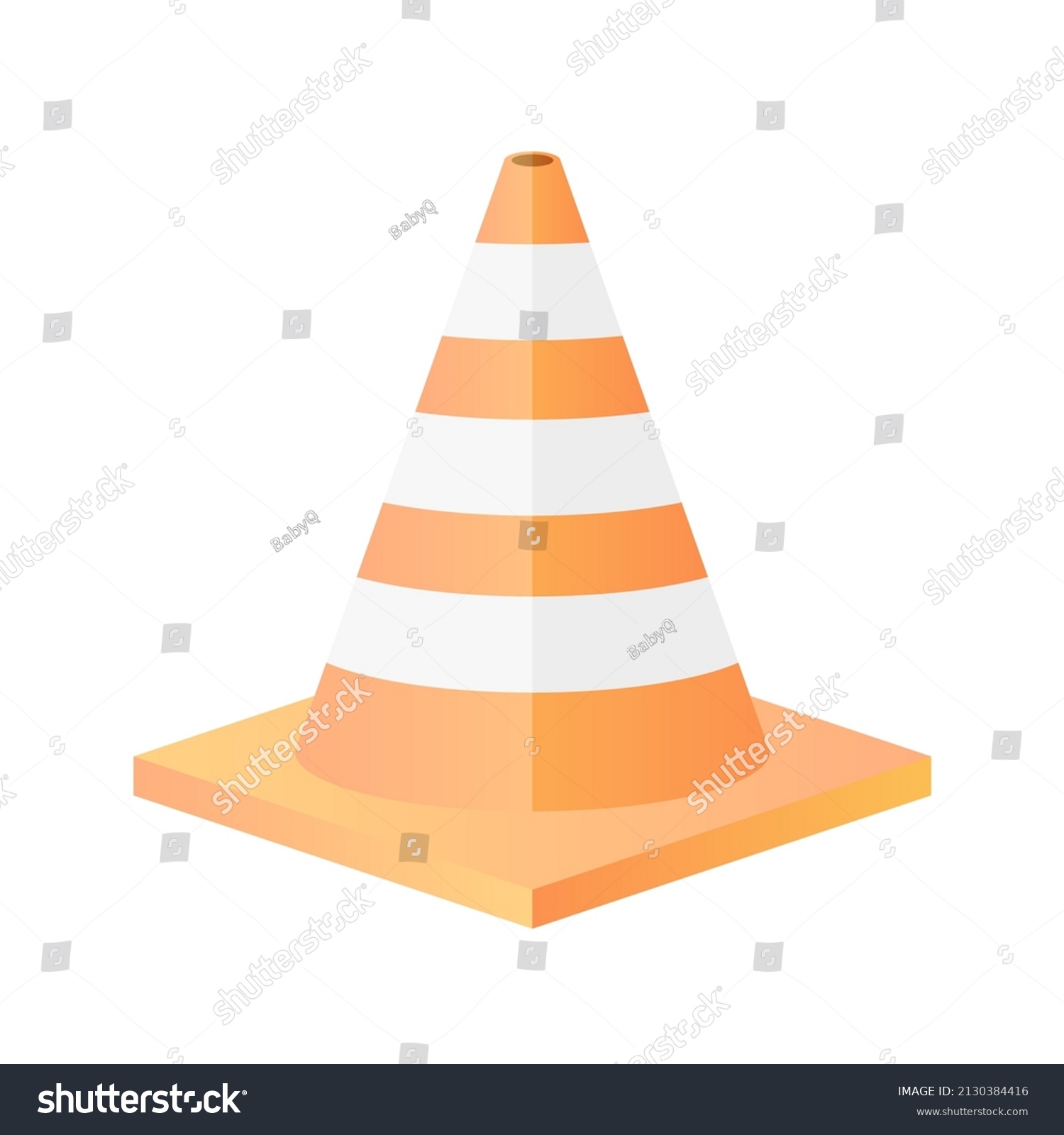 Roadblock Cartoon Vector Illustration Isolated Object Stock Vector ...
