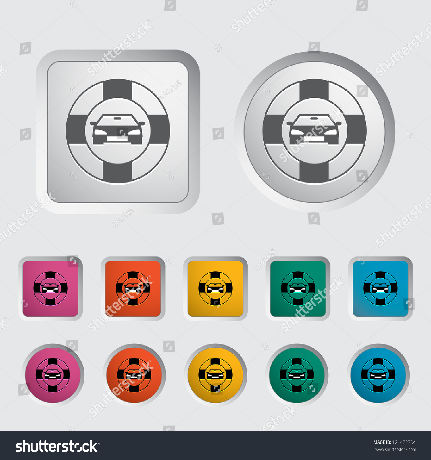 Roadside Symbol Vector Illustration Stock Vector (Royalty Free ...