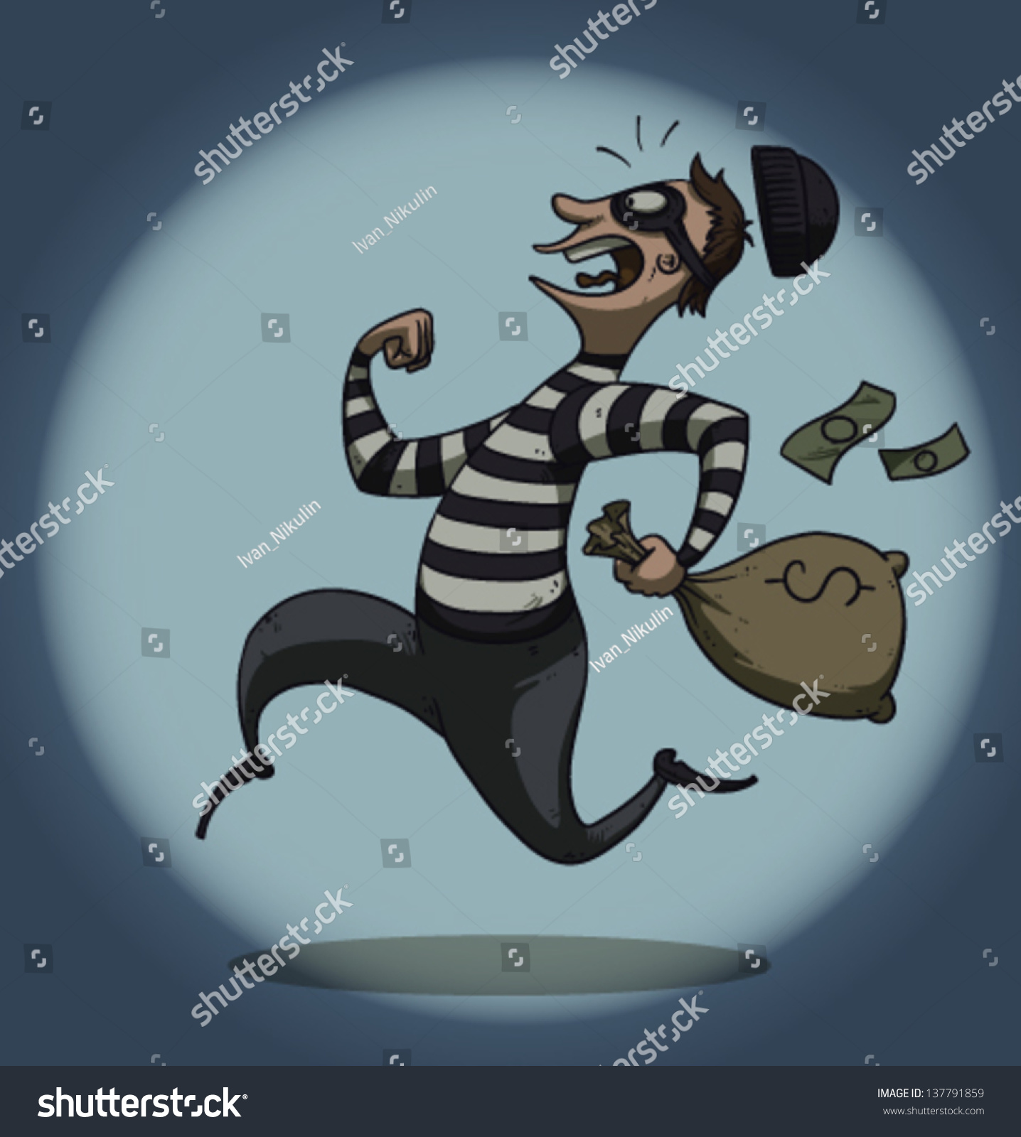 Robber Mask 03 Vector Stock Vector (Royalty Free) 137791859