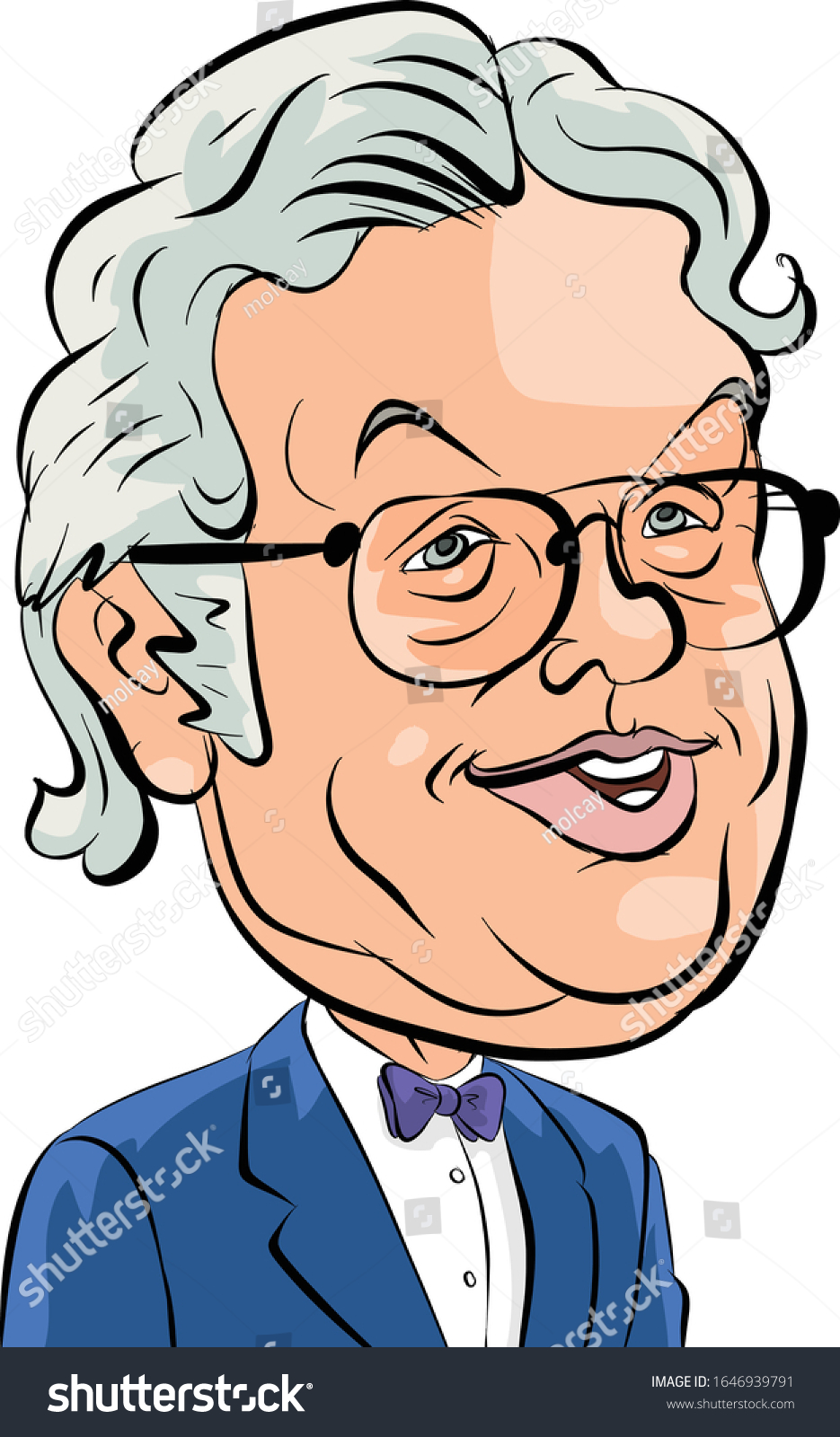 Robert Laughlin Vector Caricature Portrait Stock Vector (Royalty Free ...