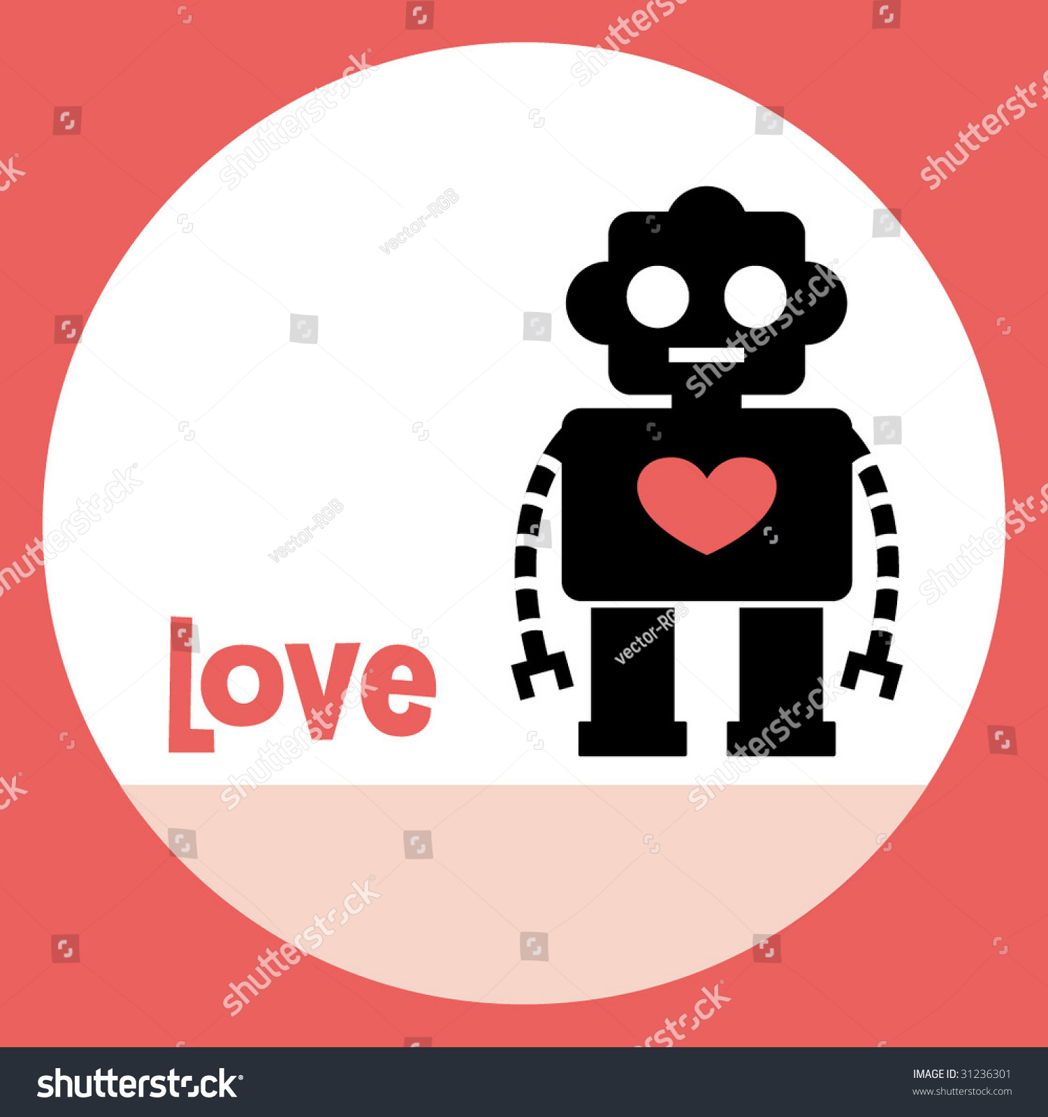 Robot Card Design Stock Vector (Royalty Free) 31236301 | Shutterstock