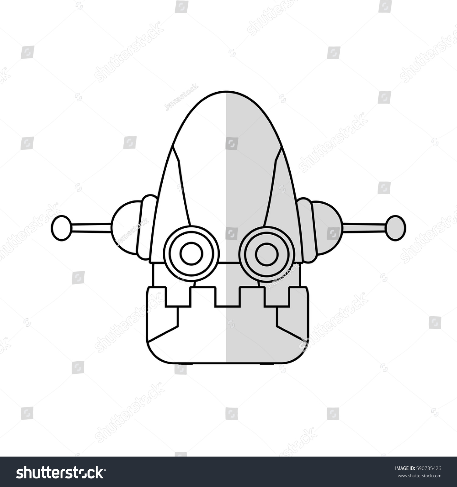 Robot Cartoon Icon Stock Vector (Royalty Free) 590735426 | Shutterstock