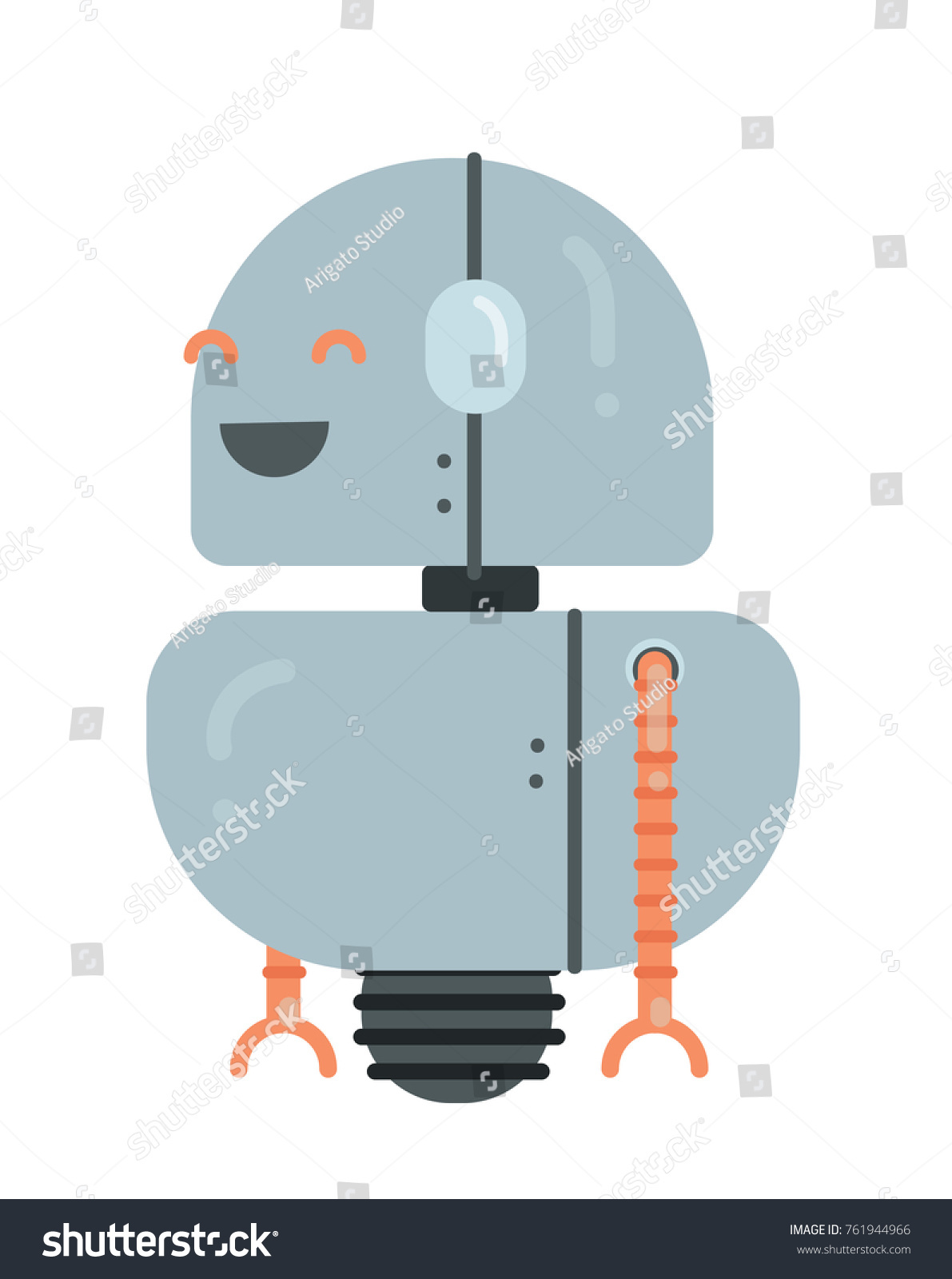 Robot Cartoon Isolated Vector Illustration Stock Vector (Royalty Free ...