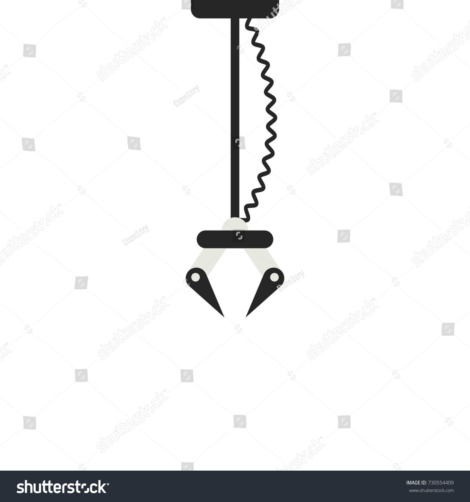 Robot Claw Machine Vector Illustration Isolated Stock Vector (Royalty ...
