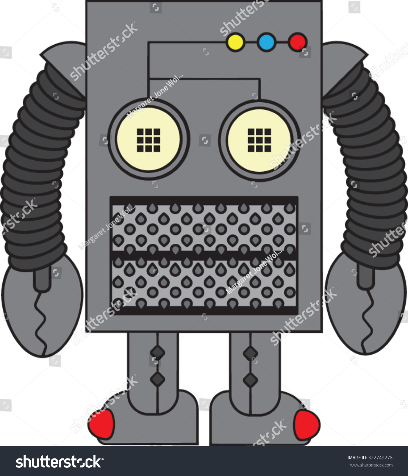 Robot Clipart Vector Illustration Stock Vector (Royalty Free) 322749278