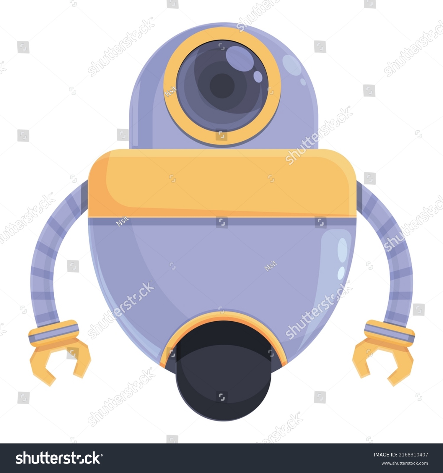 Robot Element Icon Cartoon Vector Cute Stock Vector (Royalty Free ...