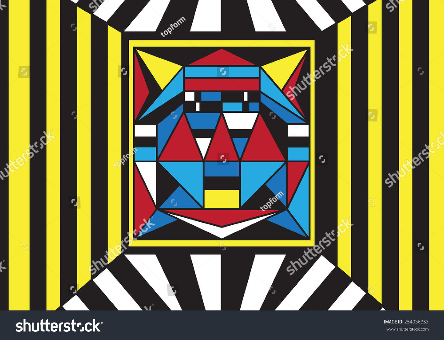 Robot Facecomputer Virus Illustration Stock Vector (Royalty Free ...