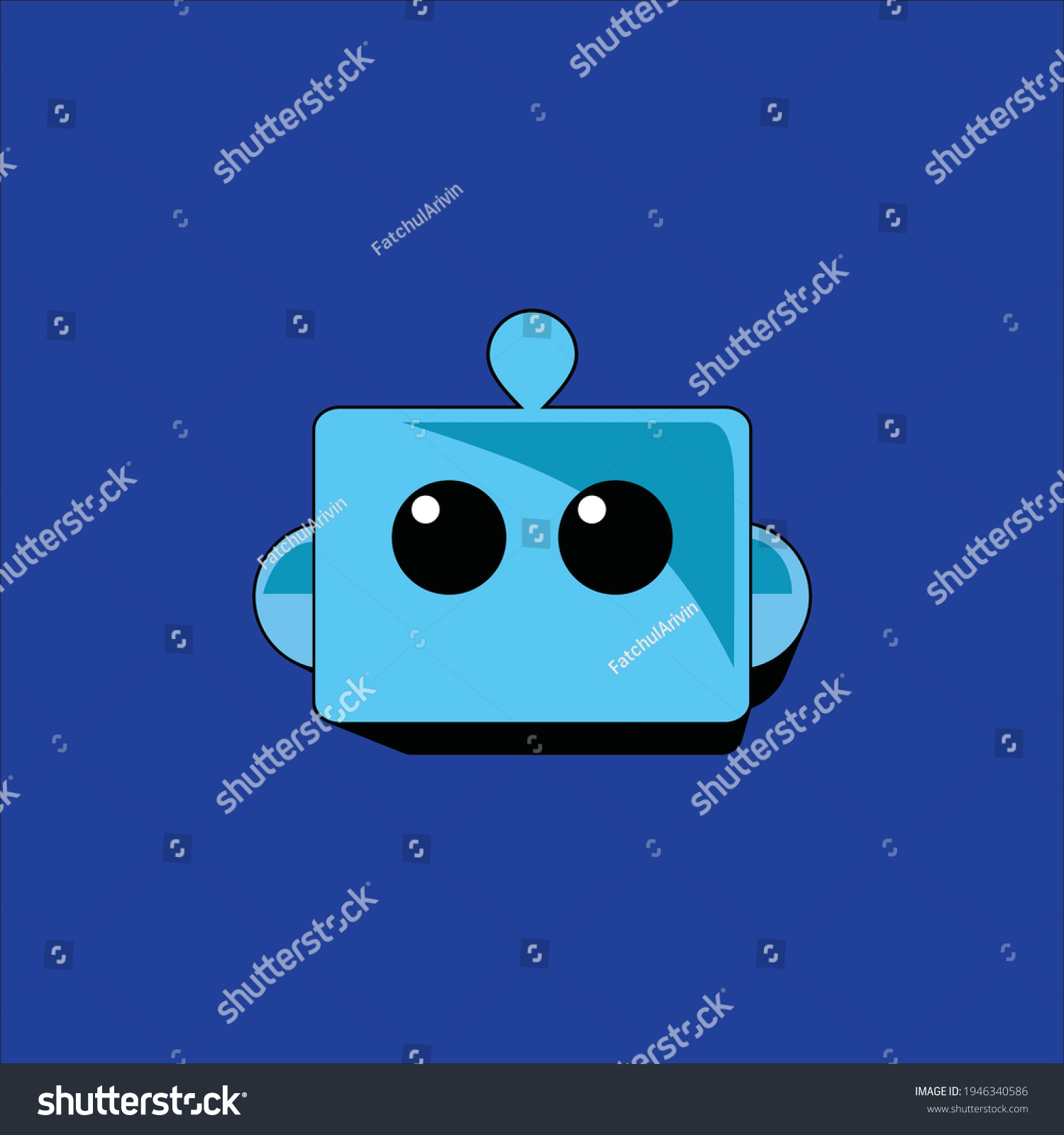 Robot Head Logo Icon Design Concept Stock Vector (Royalty Free ...