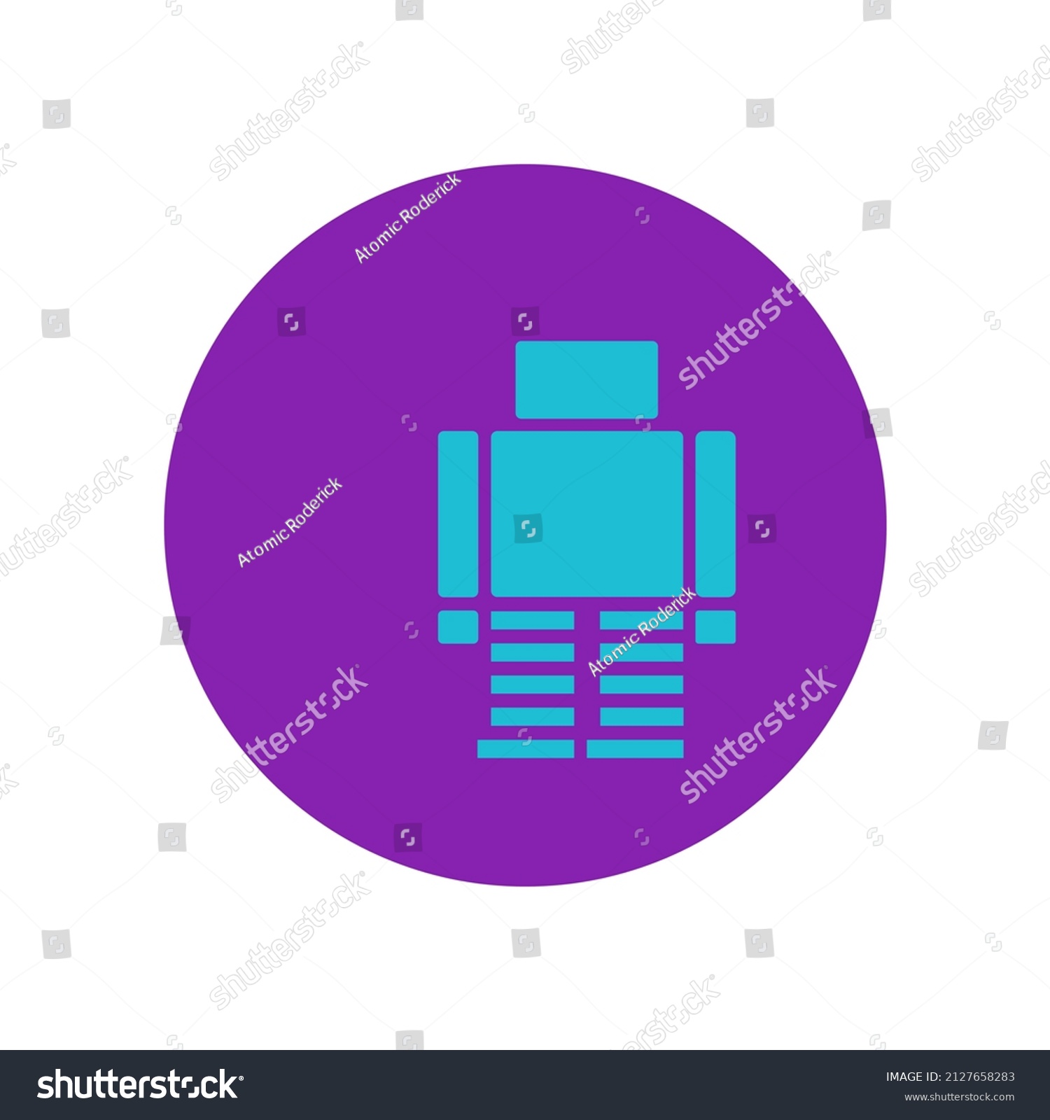 Robot Circle Icon Stock Vector (Royalty Free) 2127658283 | Shutterstock