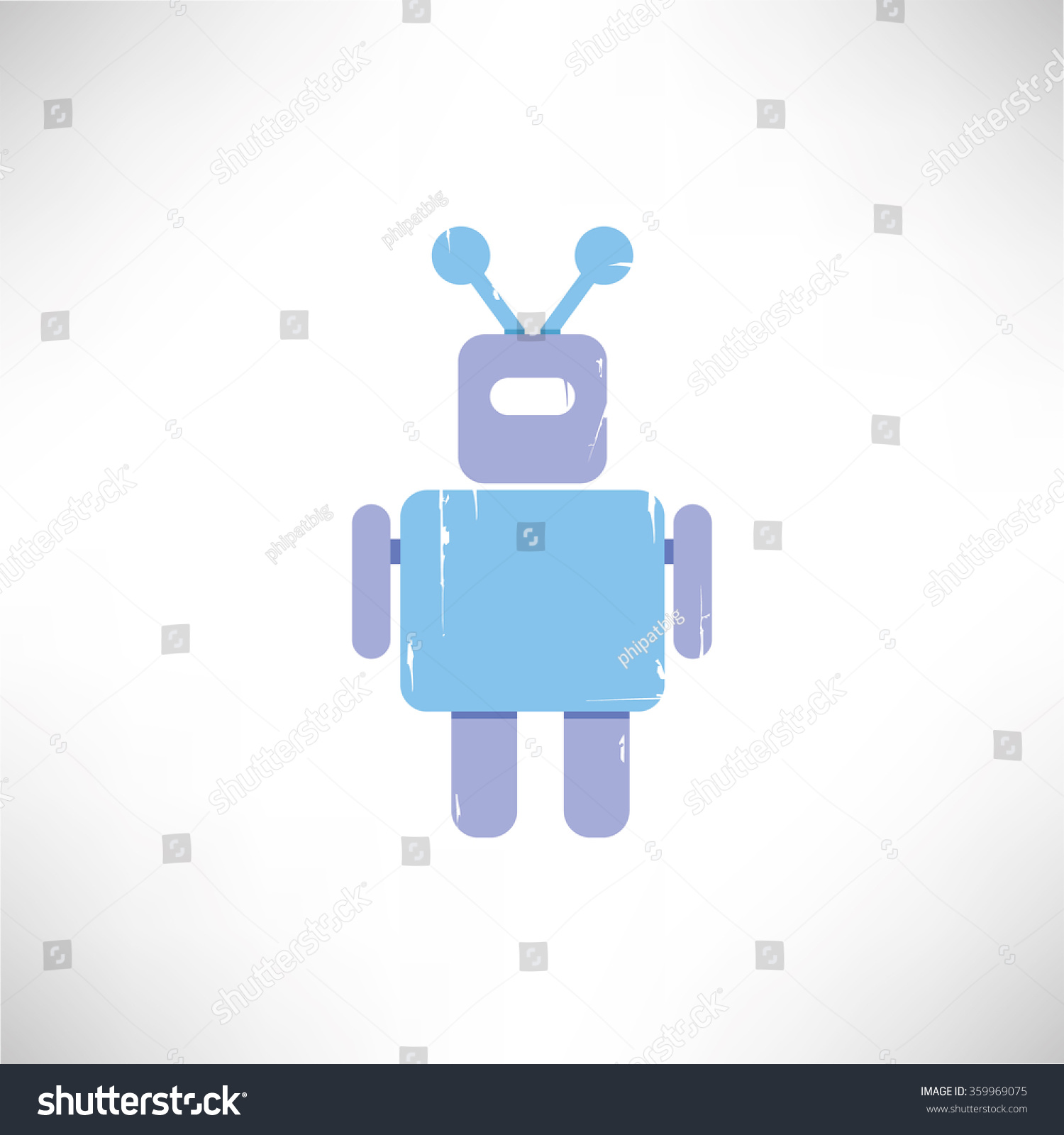 Robot Robot Icons Cute Robot Vector Stock Vector (Royalty Free ...