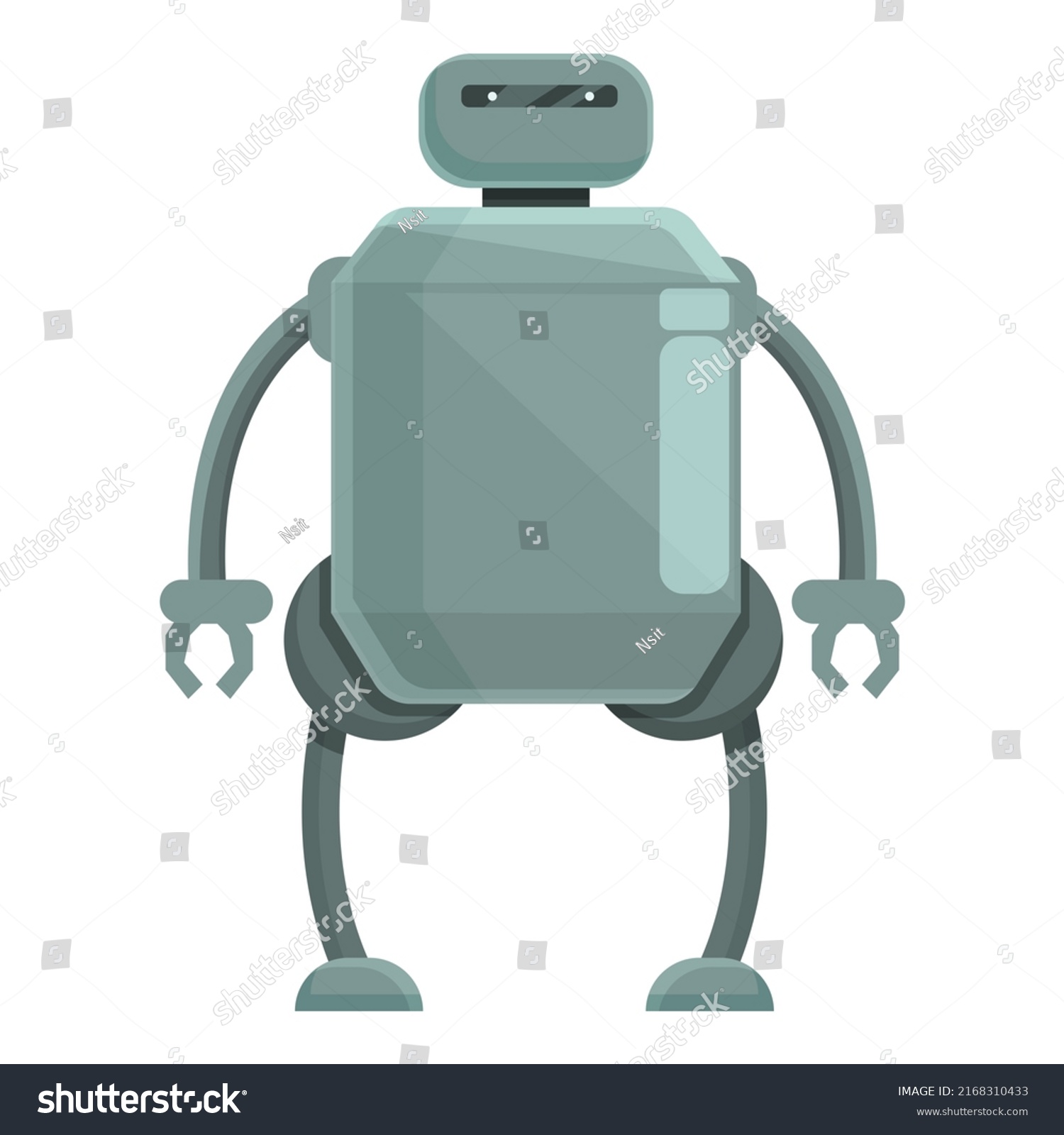 Robot Support Icon Cartoon Vector Cute Stock Vector (Royalty Free ...