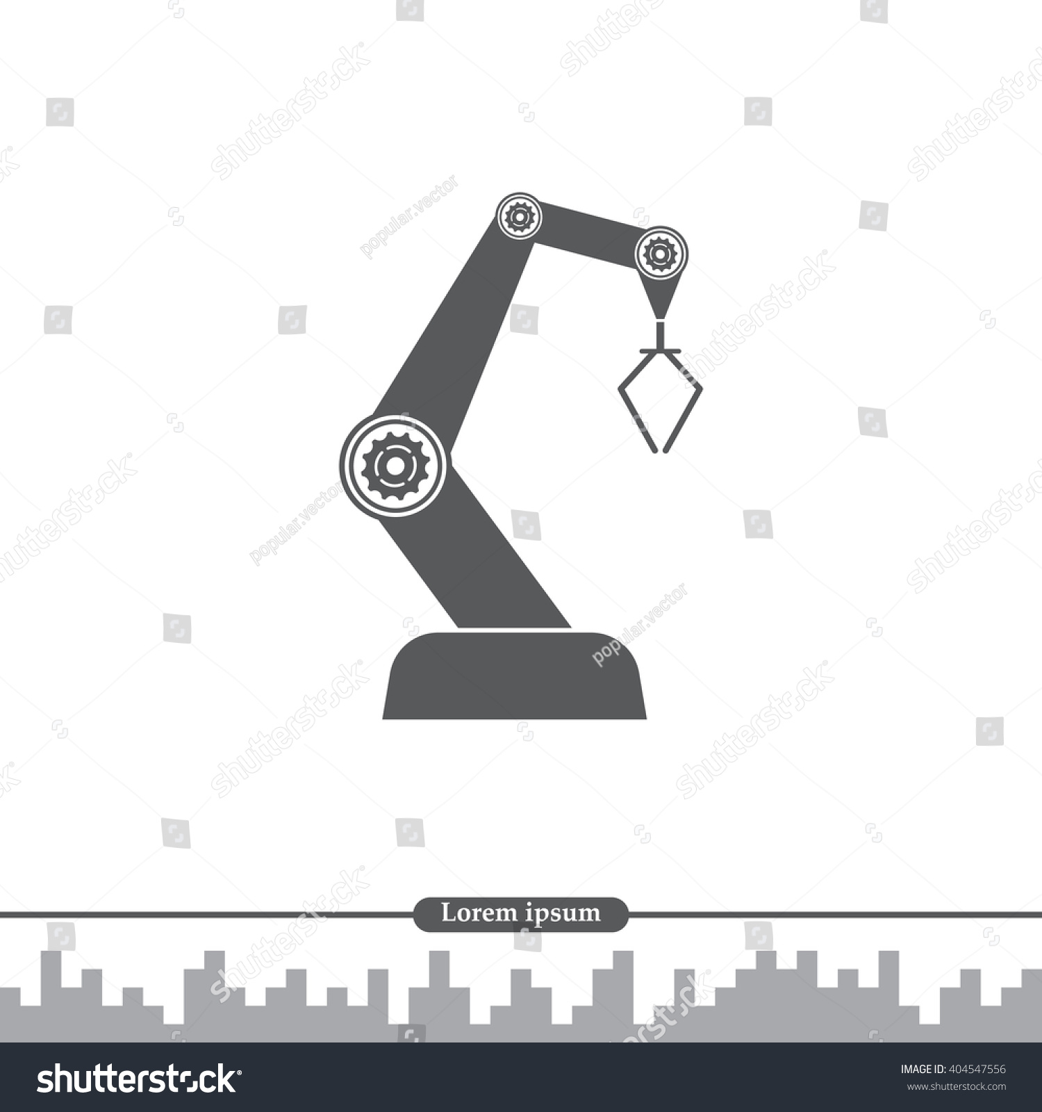 Robotic Arm Rescue Robot Icon Stock Vector (Royalty Free) 404547556 ...