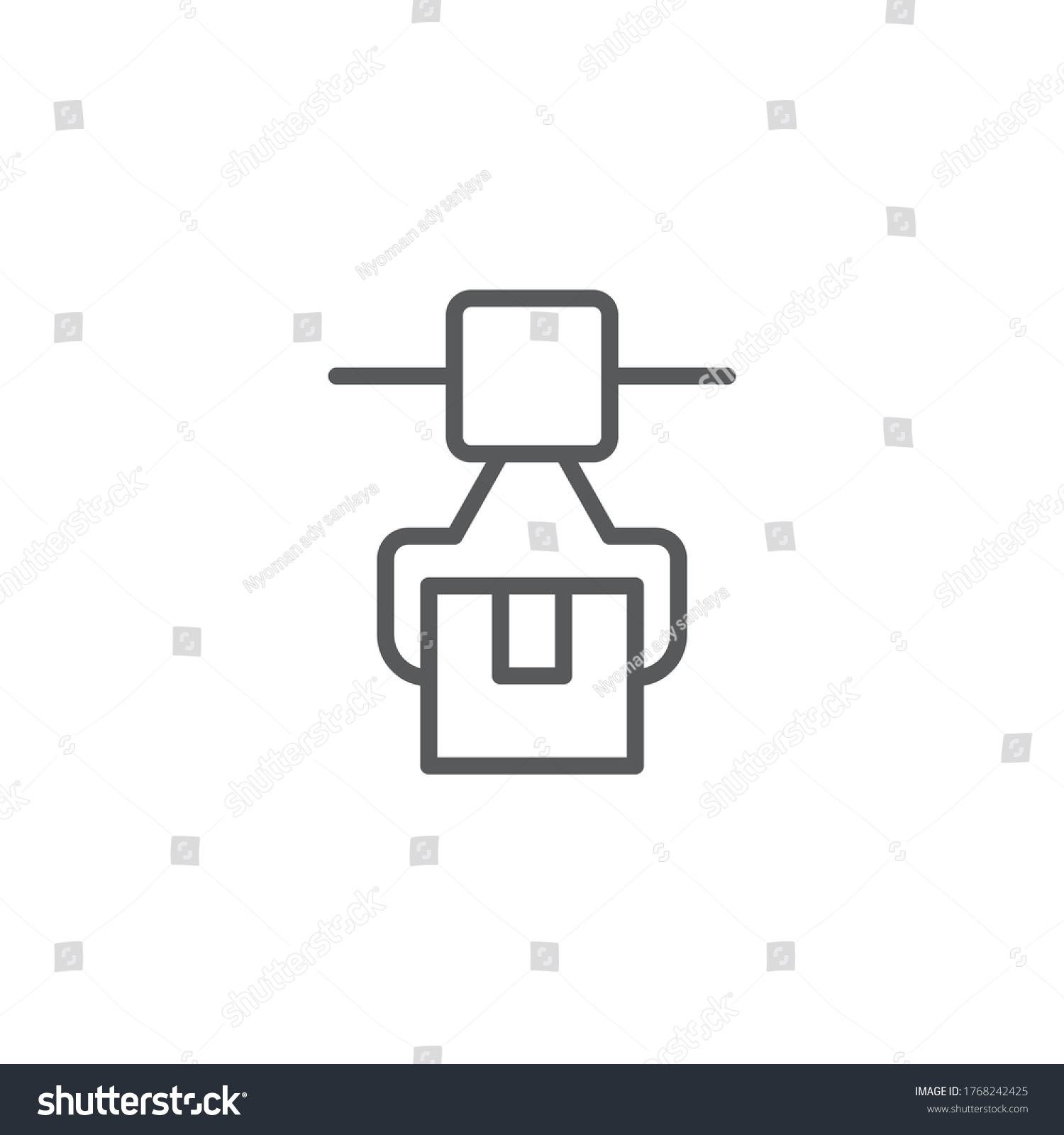Robotic Assembly Vector Icon Symbol Isolated Stock Vector (Royalty Free ...