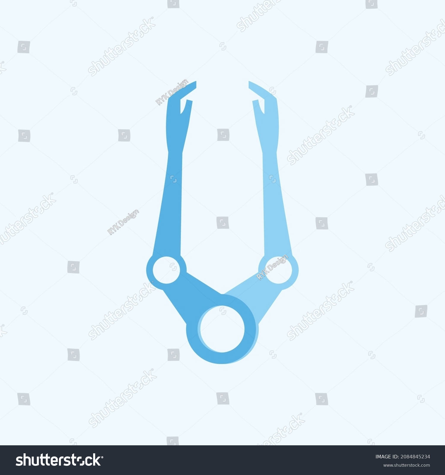 Robotic Hand Design Concept Template Stock Vector (Royalty Free) 2084845234