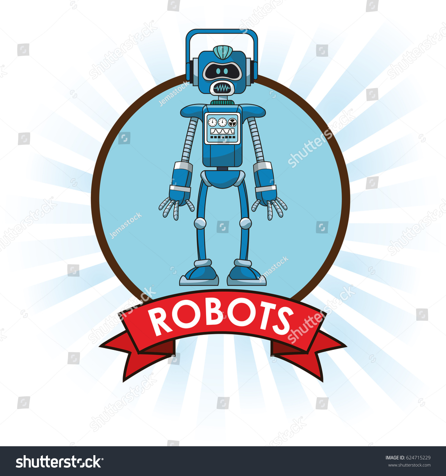 Robots Technology Science Future Banner Stock Vector (Royalty Free ...