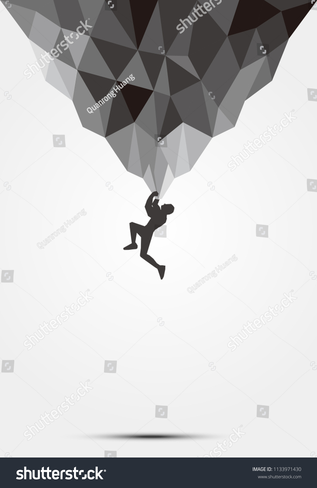 Rock Climbing Vector Illustration Stock Vector (Royalty Free ...