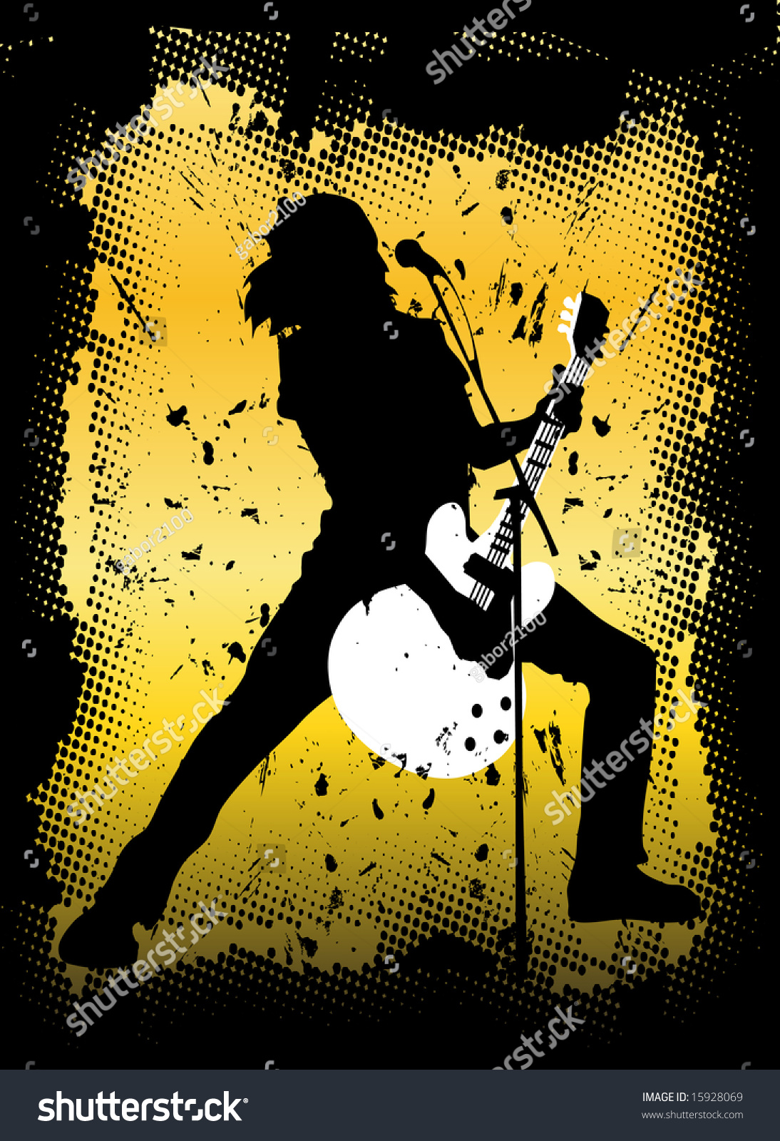 Rock Concert Background Vector Illustration Stock Vector (Royalty Free ...