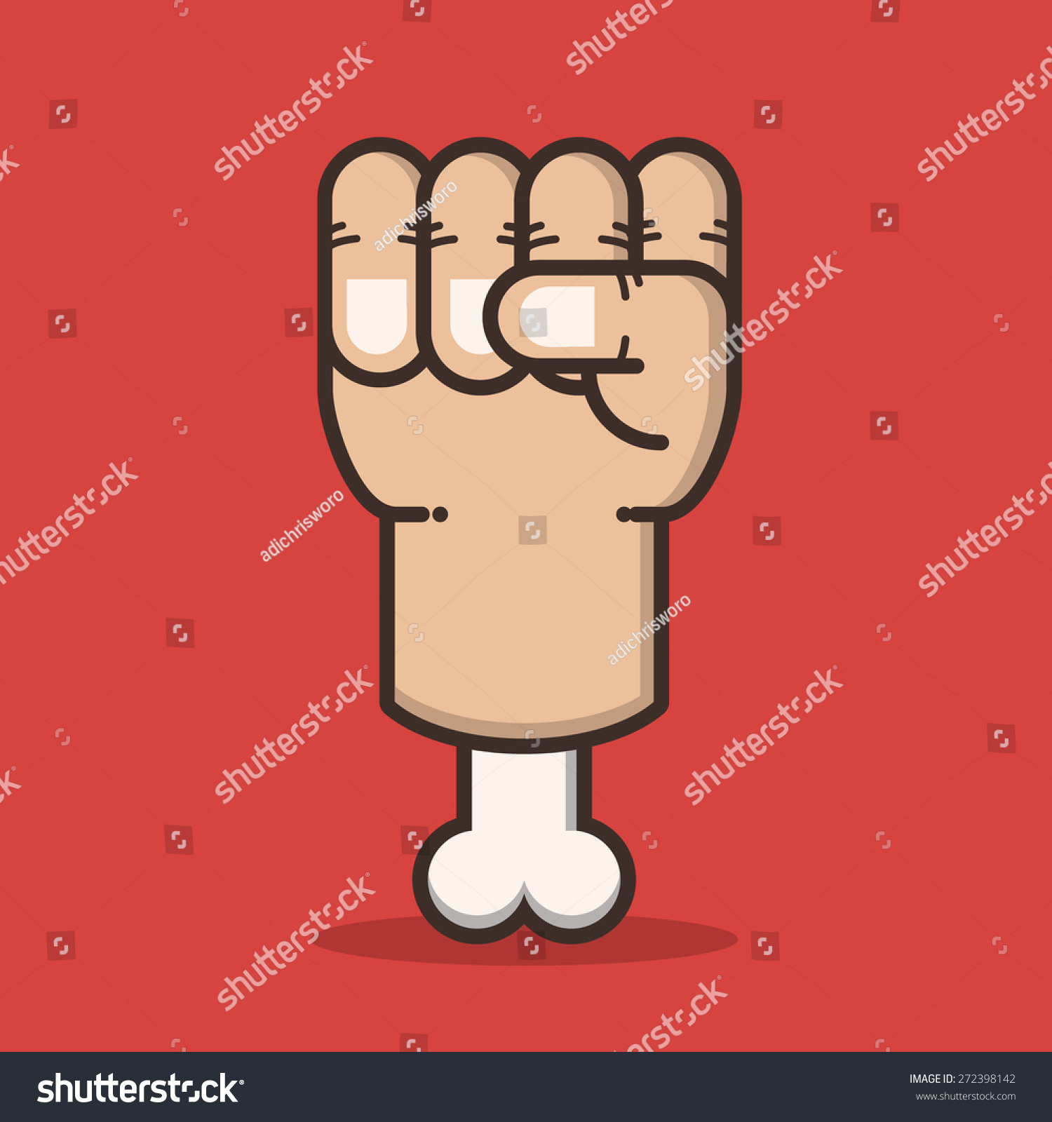Rock Hand Sign Stock Vector (Royalty Free) 272398142