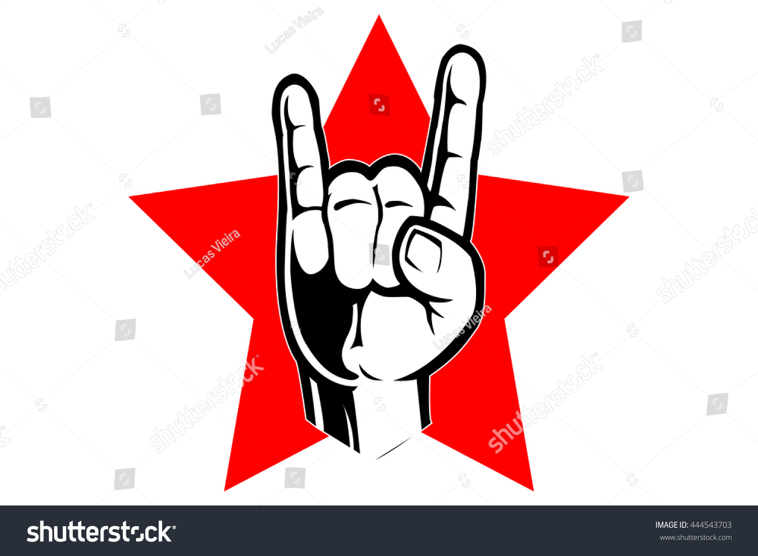 Rock Star Stock Vector Illustration 444543703 : Shutterstock