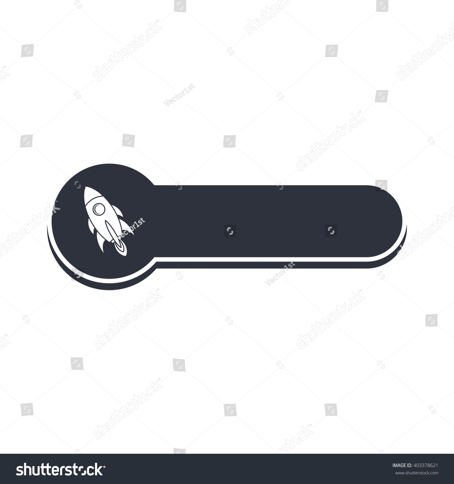Rocket Banner Template Theme Vector Art Stock Vector (Royalty Free ...