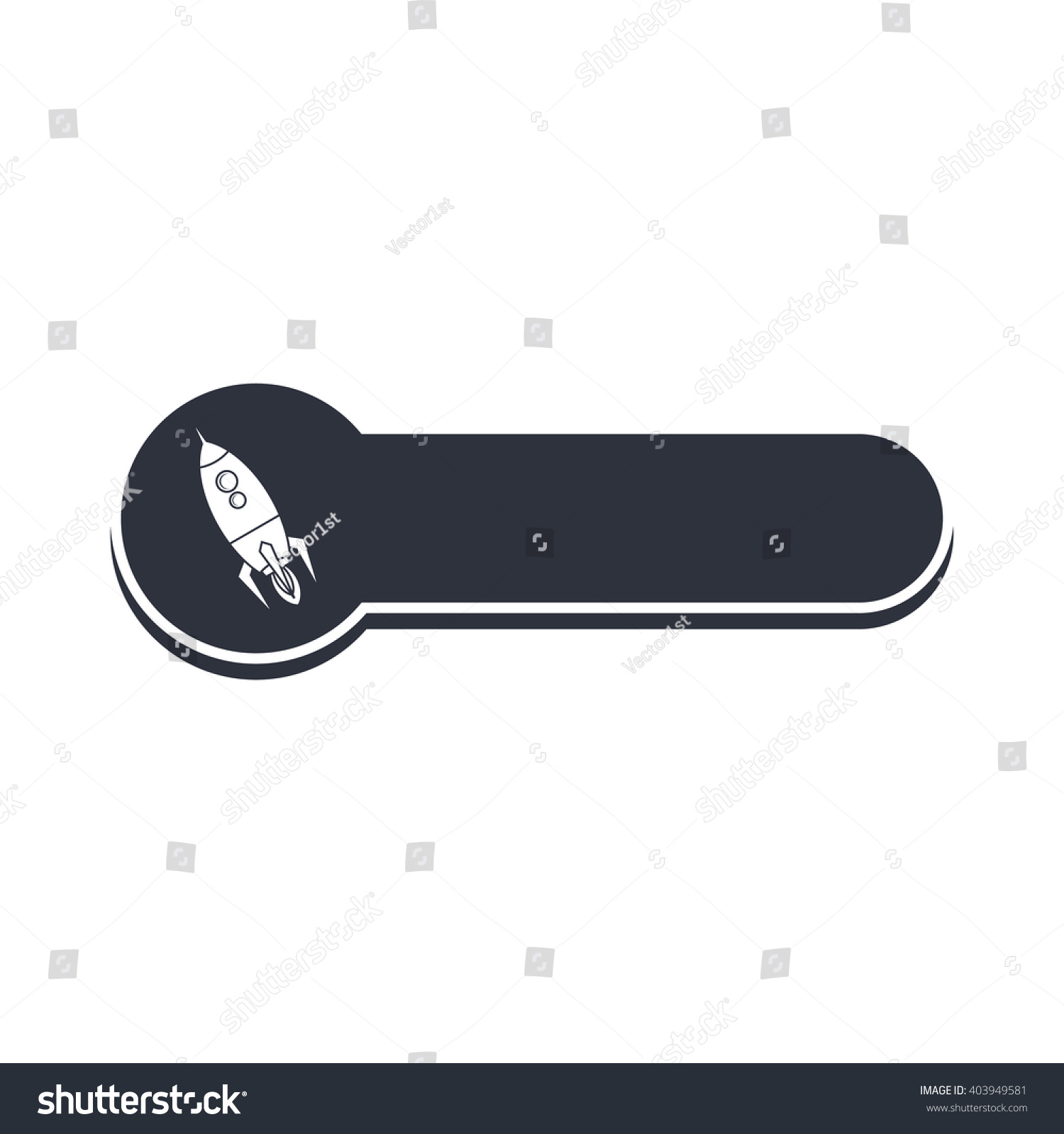 Rocket Banner Template Theme Vector Art Stock Vector (Royalty Free ...