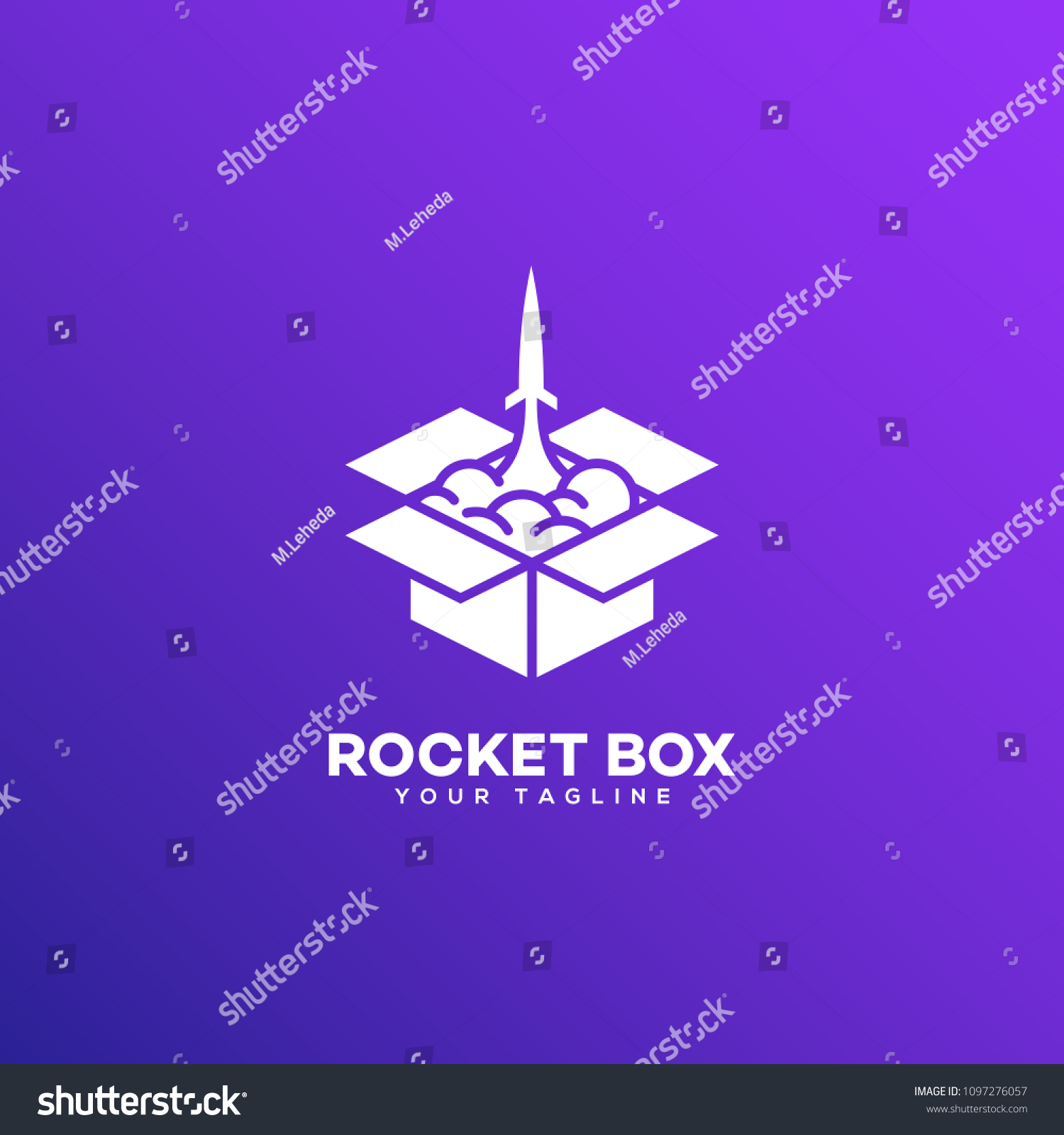 Rocket Box Logo Design Template Vector Stock Vector (Royalty Free) 1097276057 | Shutterstock