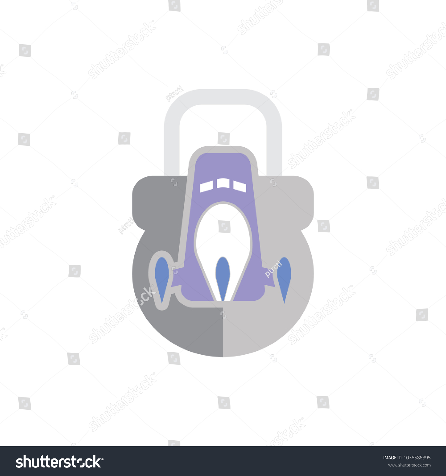 Rocket Lock Logo Icon Design Stock Vector (Royalty Free) 1036586395 ...