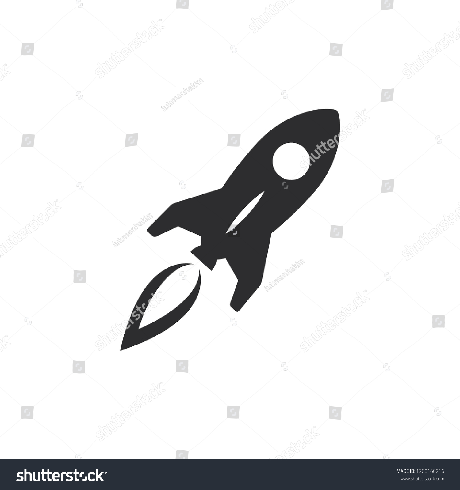 Rocket Logo Icon Vector Template 库存矢量图（免版税）1200160216 | Shutterstock