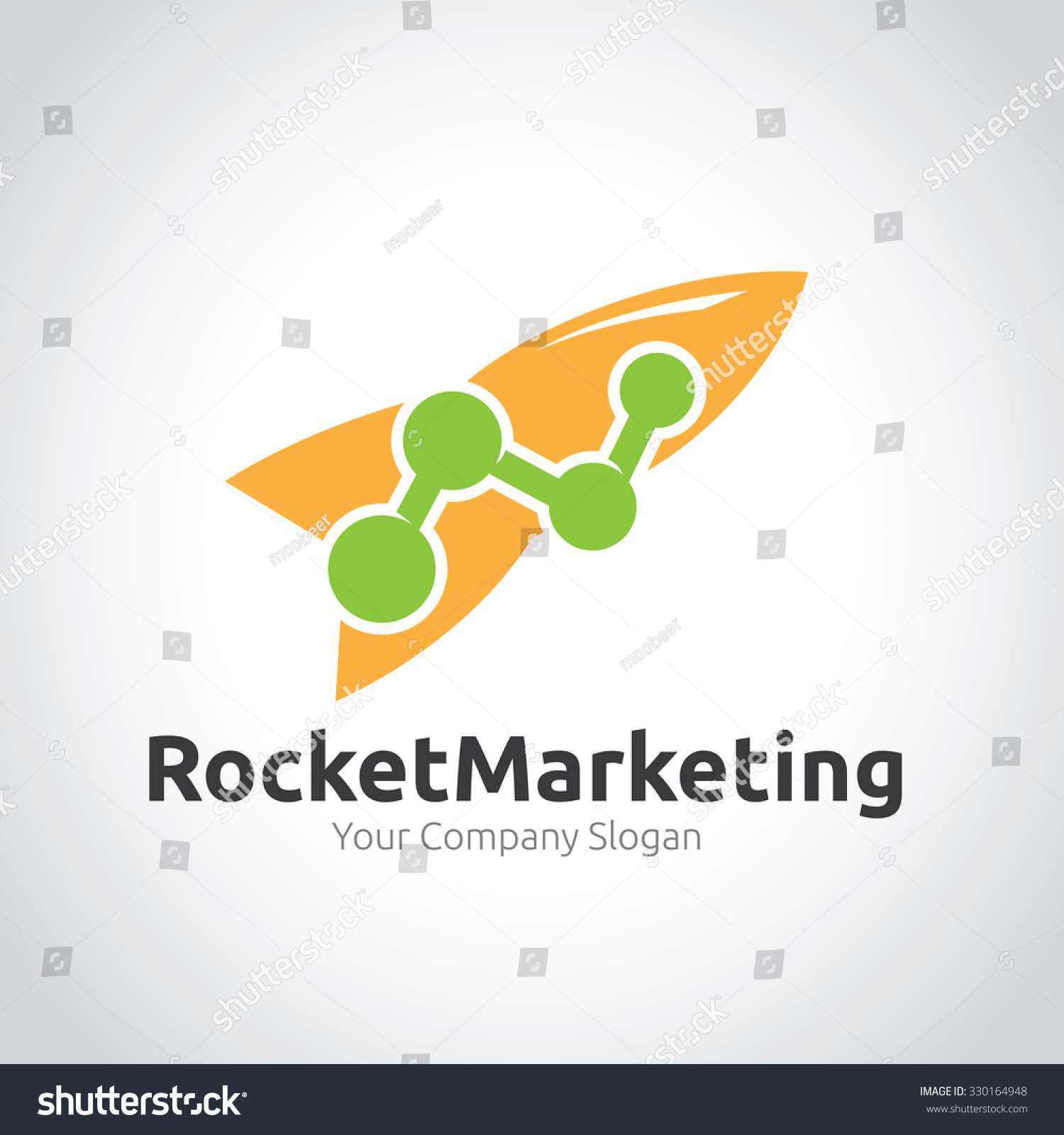 Rocket Marketing Logovector Logo Template Stock Vector (Royalty Free ...