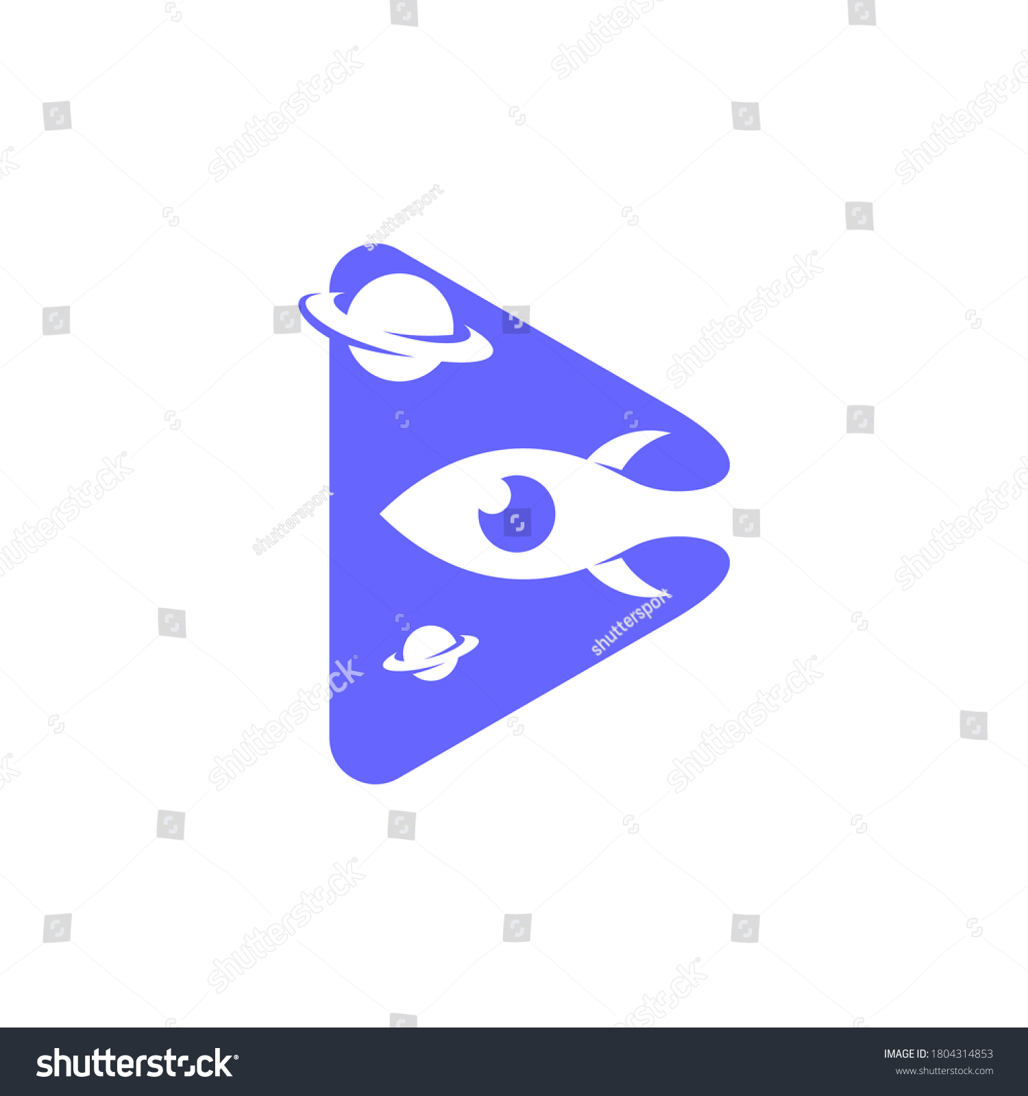 Rocket Play Logo Icon Vector Template Stock Vector (Royalty Free ...