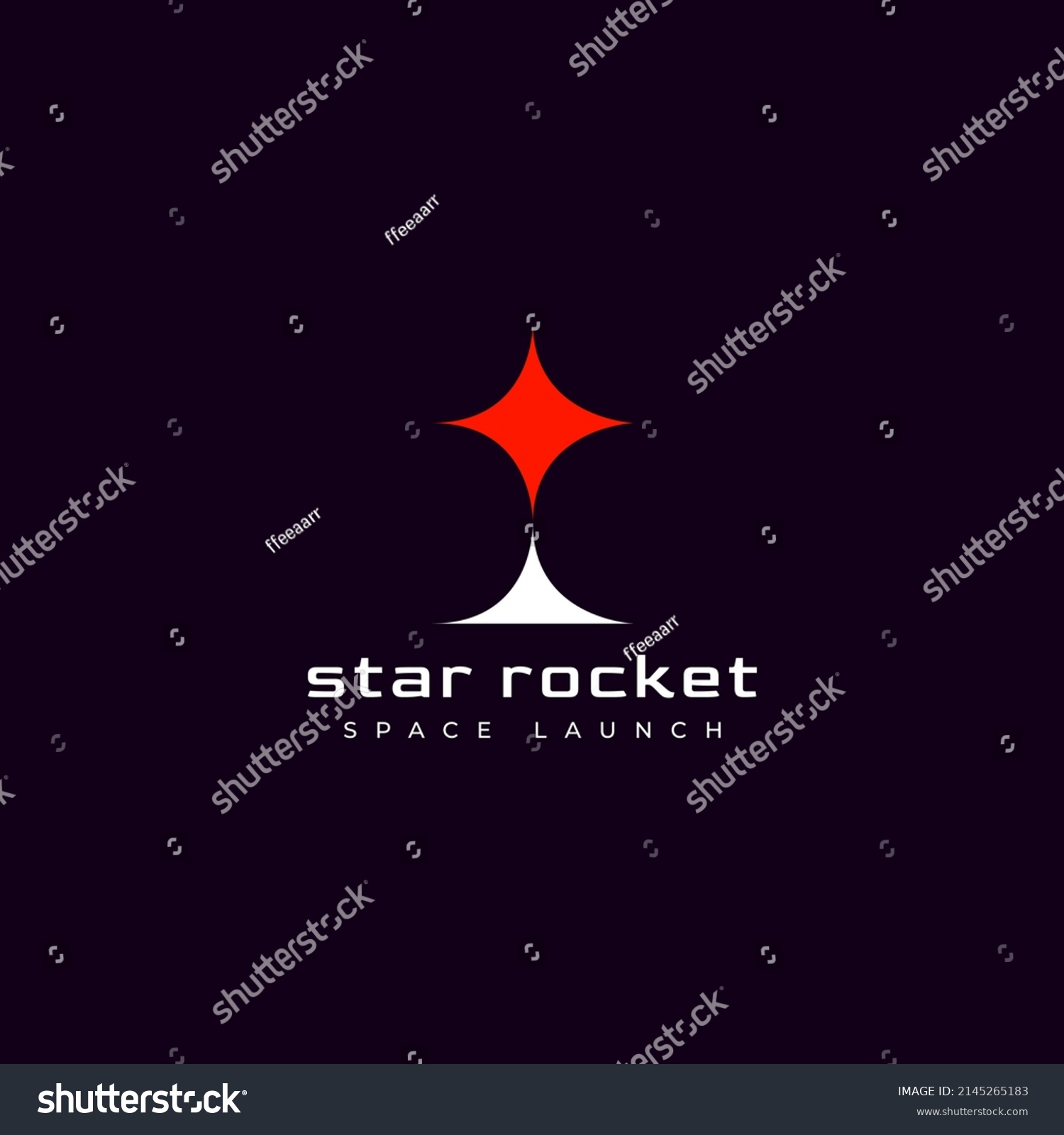 Rocket Star Clever Logo Design Stock Vector (Royalty Free) 2145265183 ...